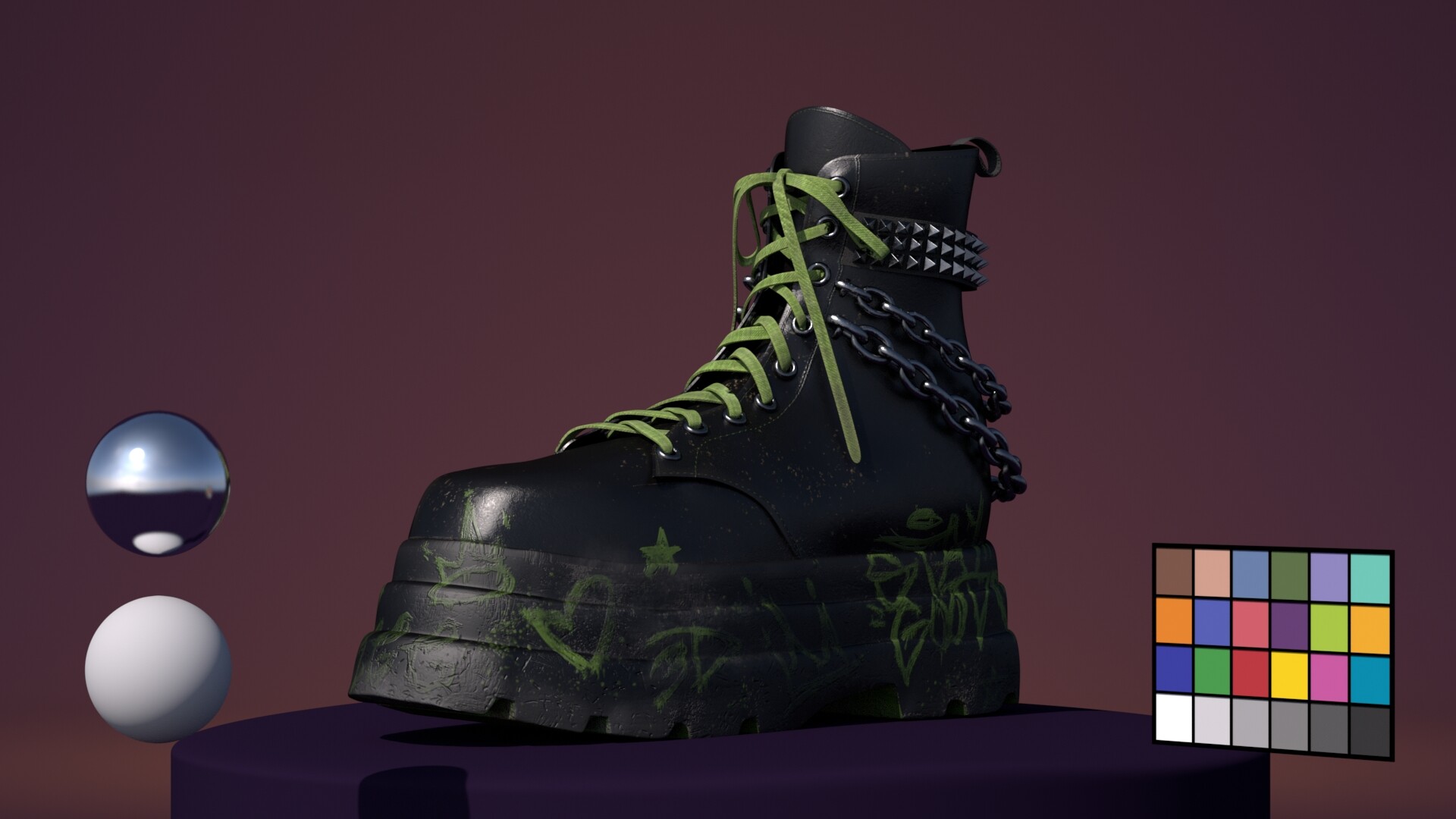 ArtStation - Graffiti Platform Boot