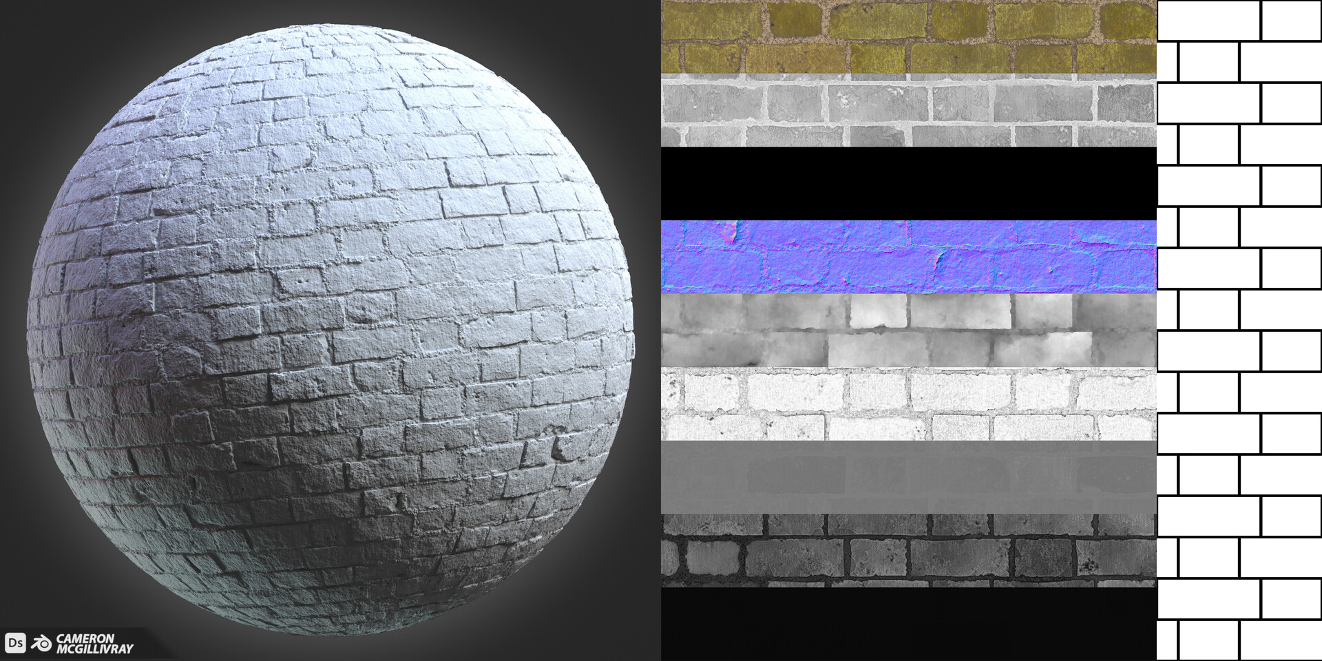 Cameron McGillivray - Brick Generator 001 Material For Substance 3D ...