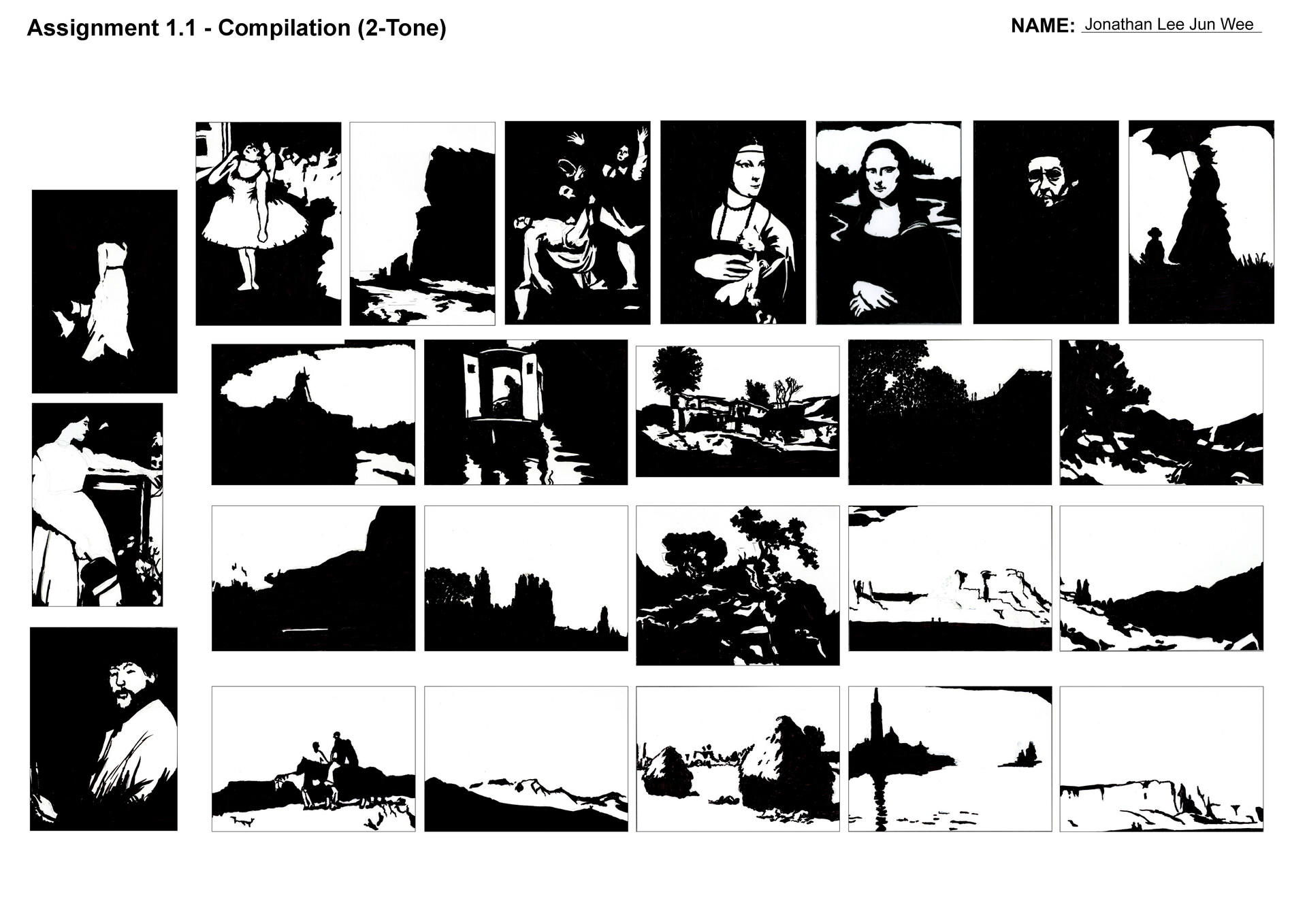 ArtStation - Tonal Studies of Masters' Painting (2-Tone)