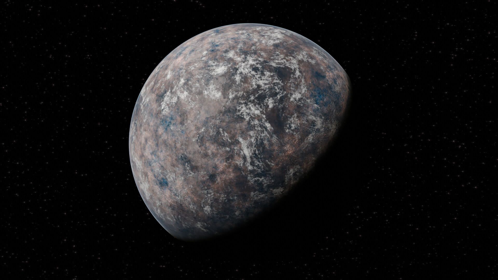 ArtStation - Entirely Procedural Planet and Stars