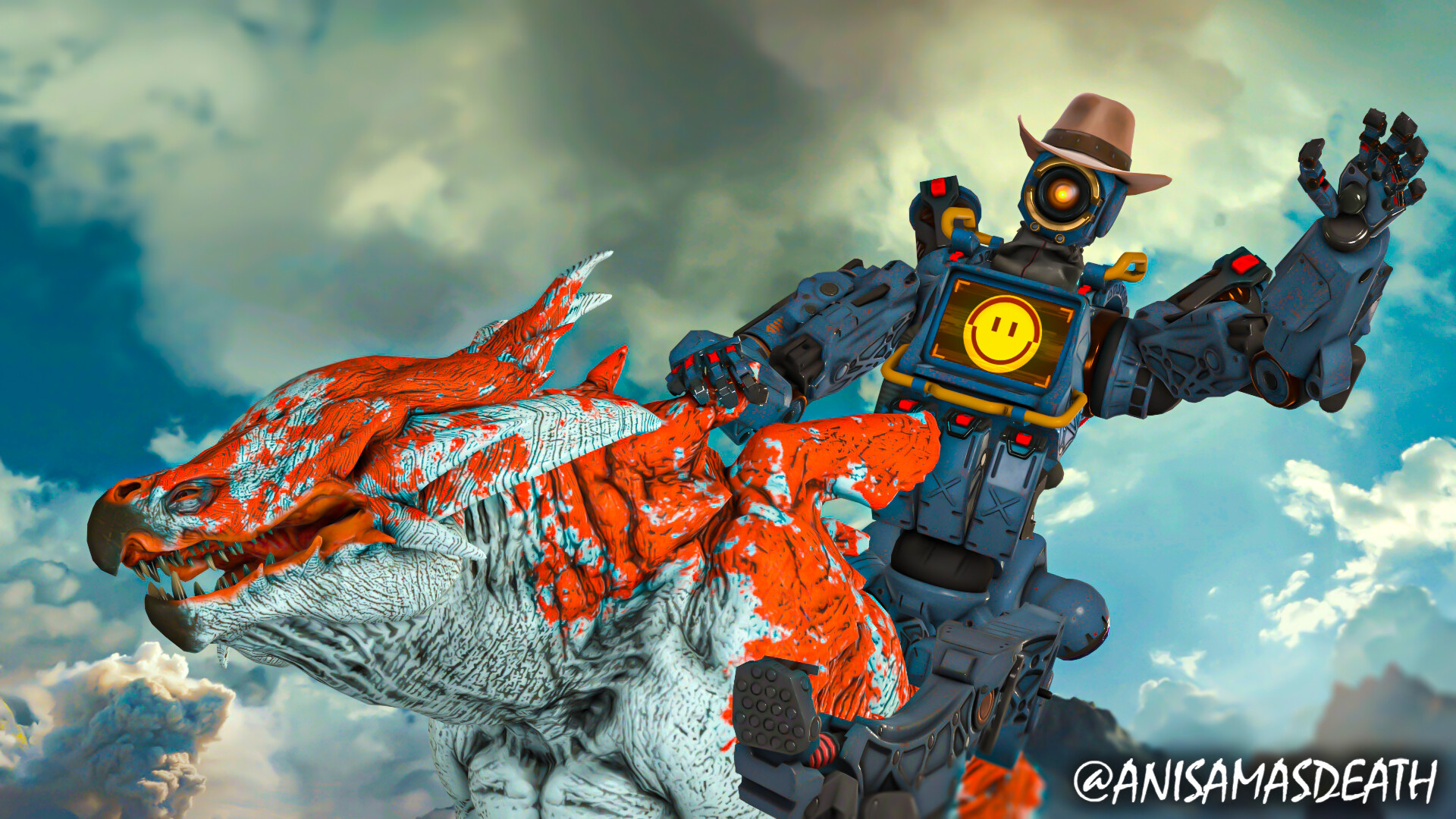 ArtStation - apex legends pathfinder cowboy