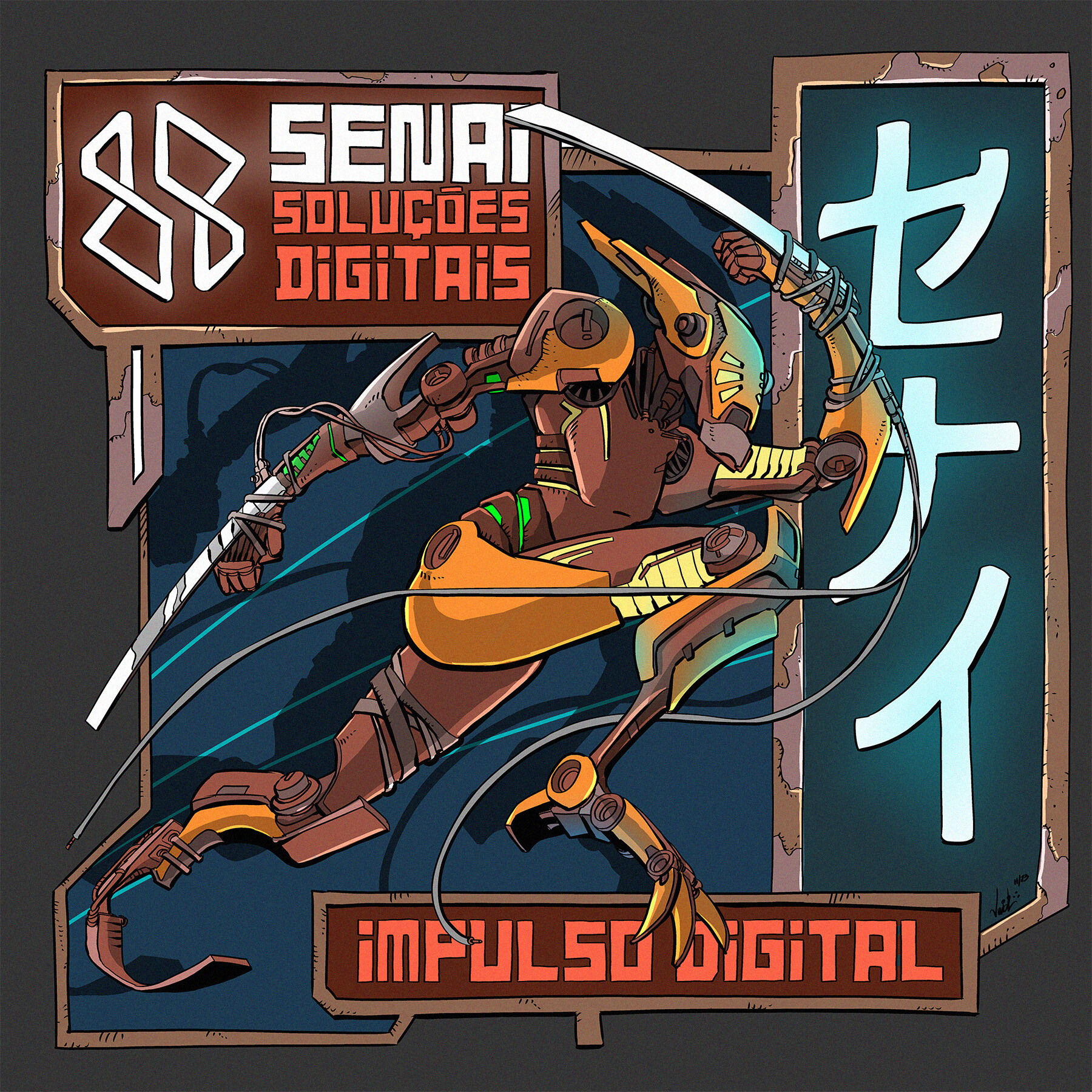 ArtStation - [Commission] Impulso Digital - SENAI SD