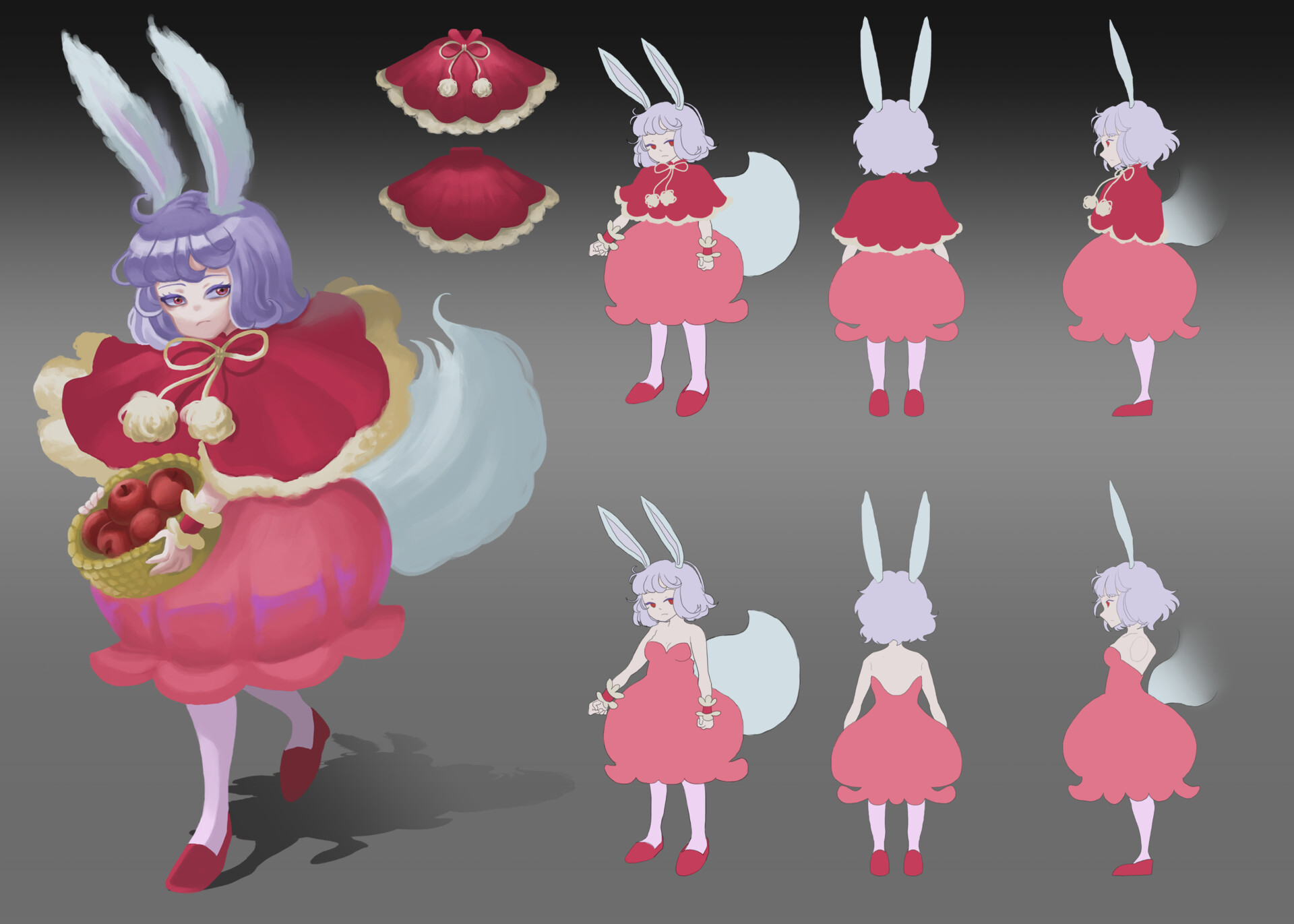 ArtStation - Red cloaked rabbit