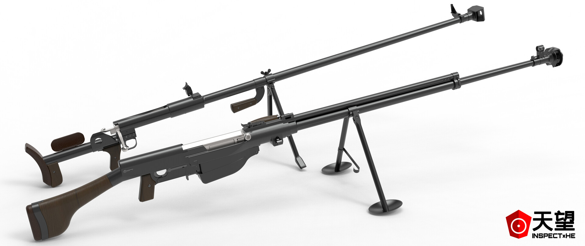 ArtStation - 14.5mm Soviet PTRS and PTRD anti-tank rifle