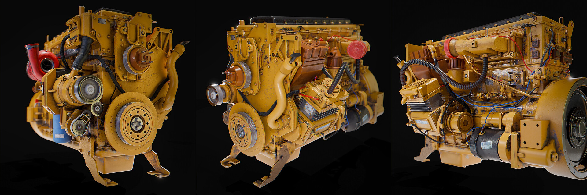 ArtStation - Tractor Diesel Engine