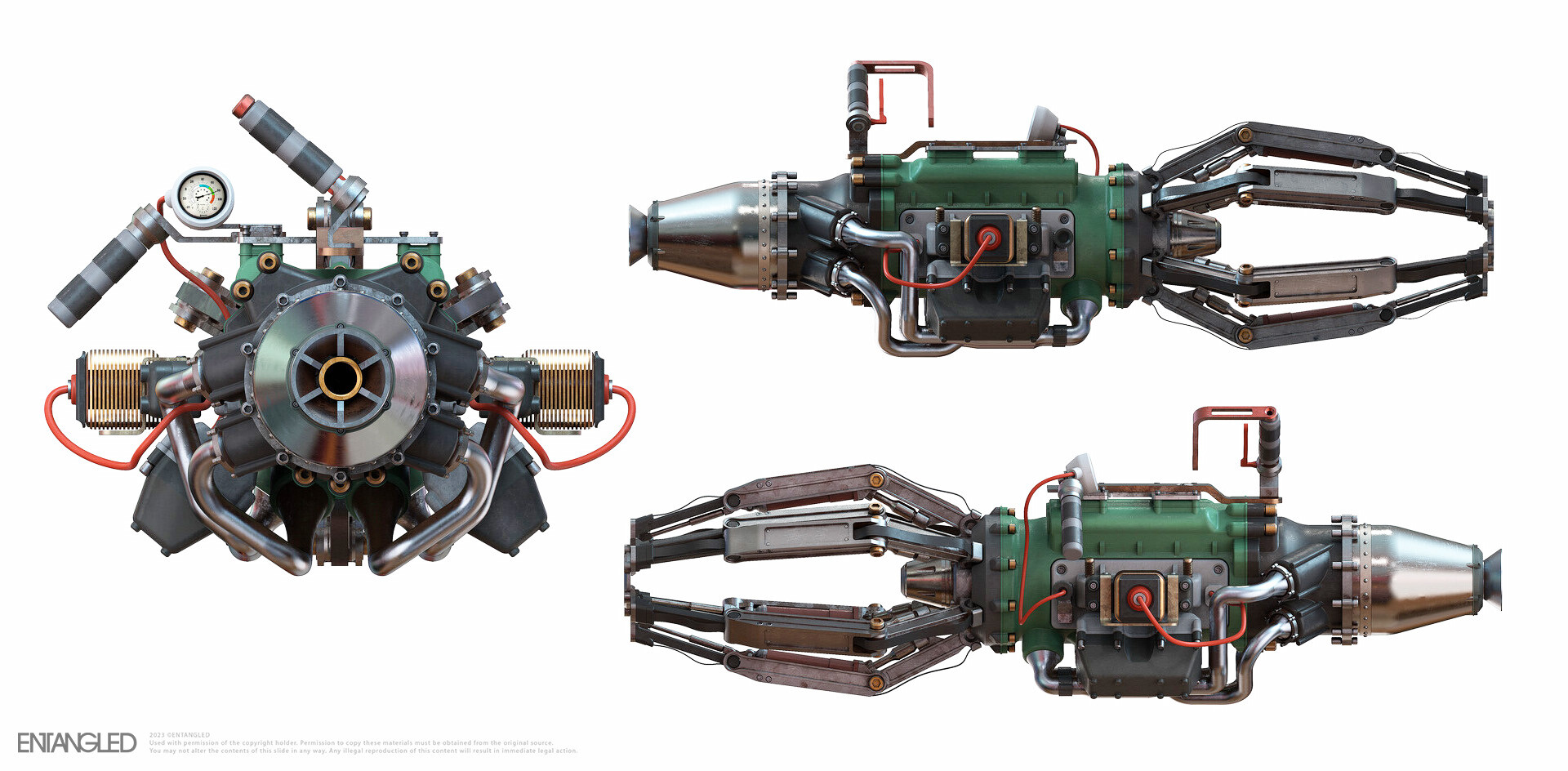 ENTANGLED Studio - ENTANGLED In-house Octopus Gun 3D Concept