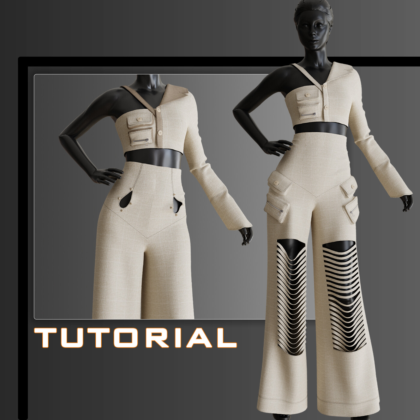 ArtStation - Tutorial Women's Suit