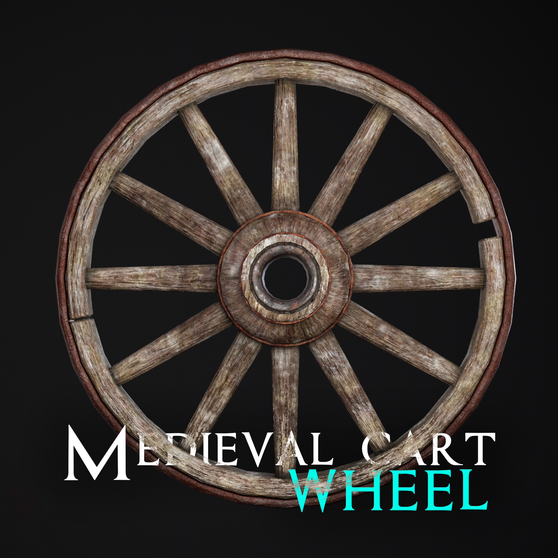ArtStation - Medieval Cart Wheel