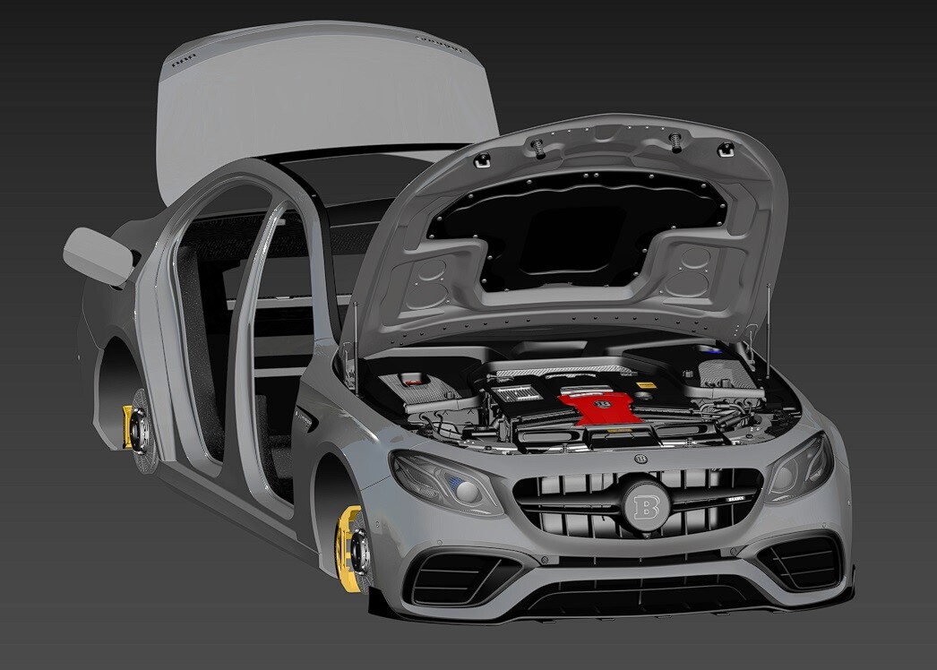 ArtStation - Mercedes E63 W213 Brabus