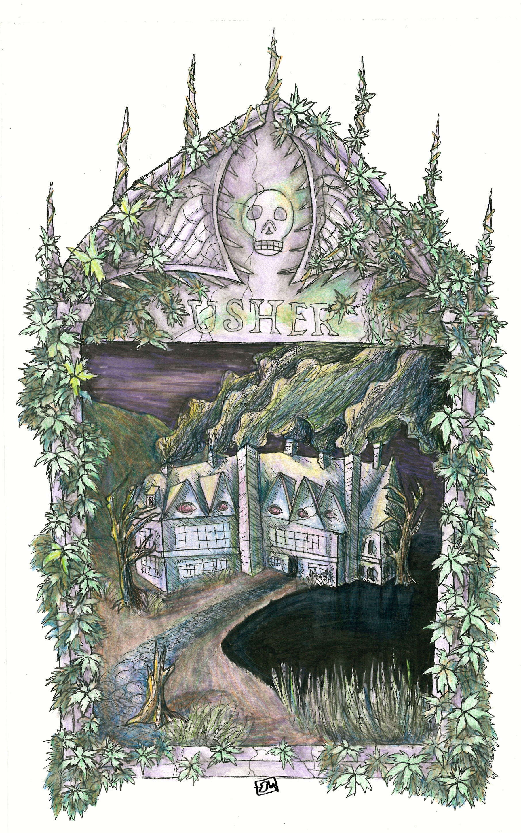 ArtStation - Fall of the House of Usher- illustrations