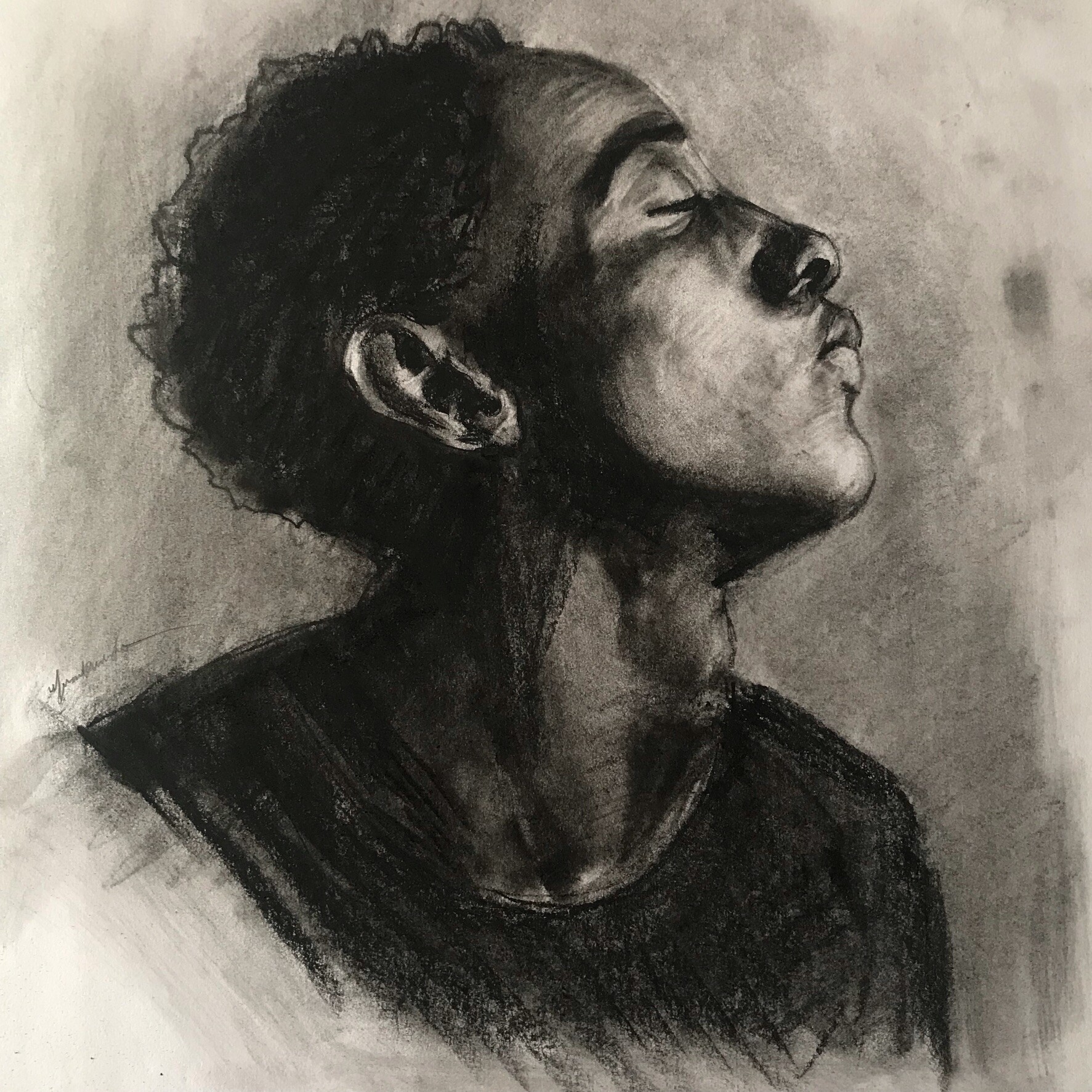 ArtStation - Charcoal Portrait