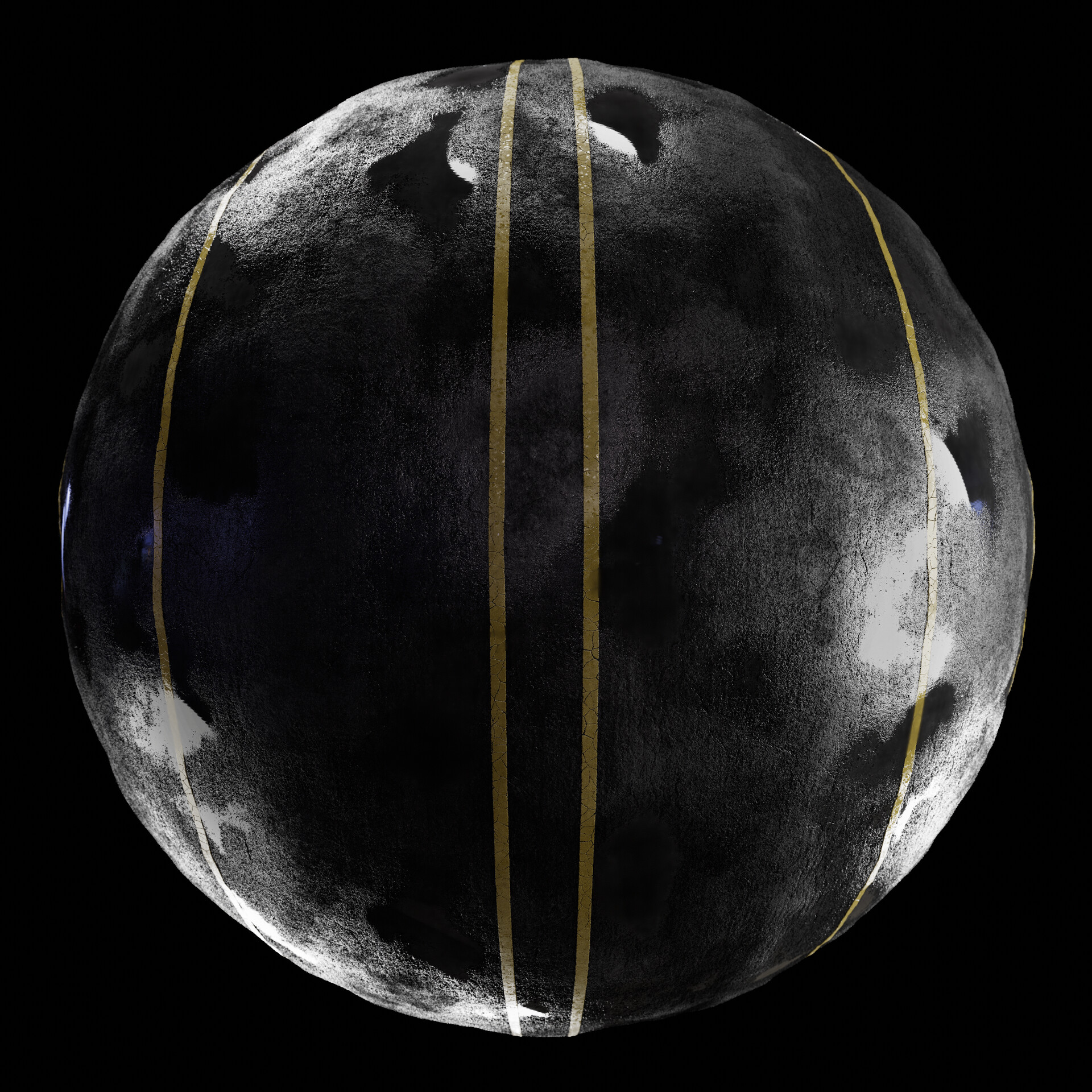 ArtStation - Wet Worn Asphalt Road