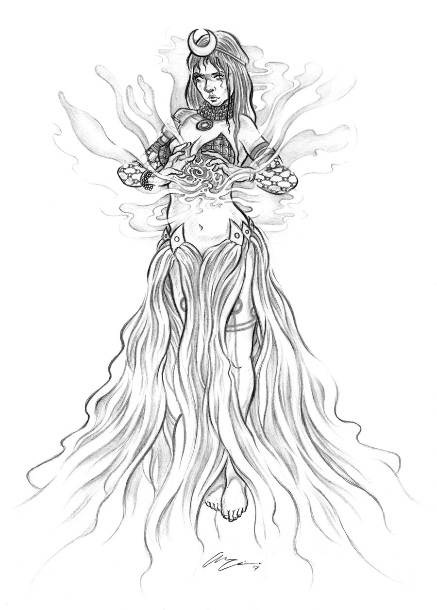 enchantress marvel coloring pages