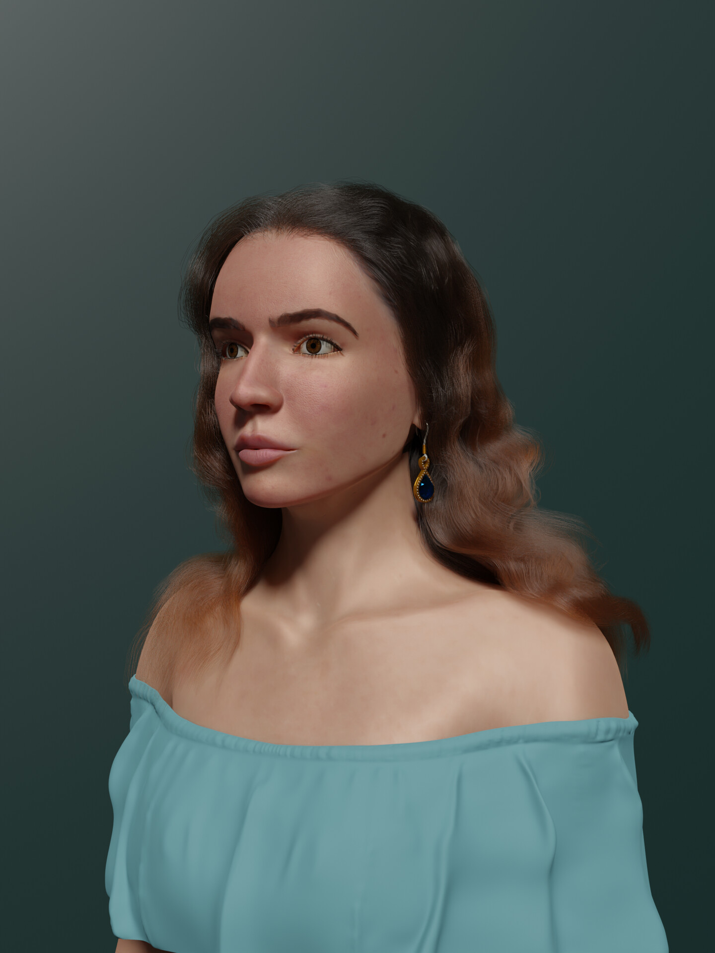 ArtStation - Realistic 3D Face Portrait Model