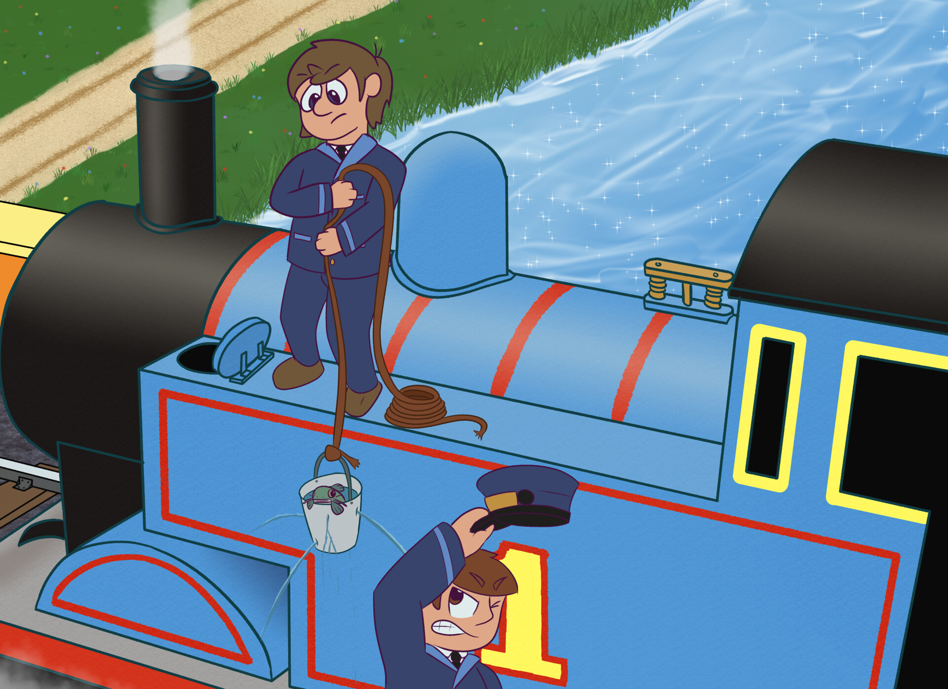 ArtStation - The Railway Series - Thomas Goes Fishing