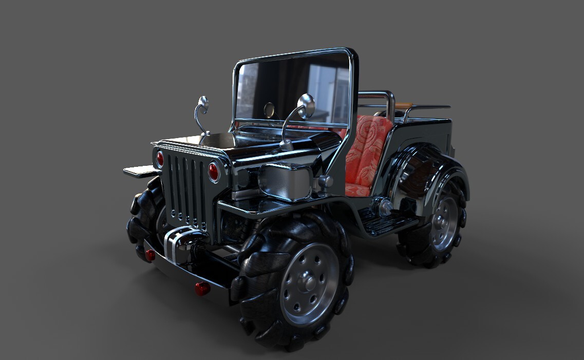 ArtStation - 3D Jeep Model