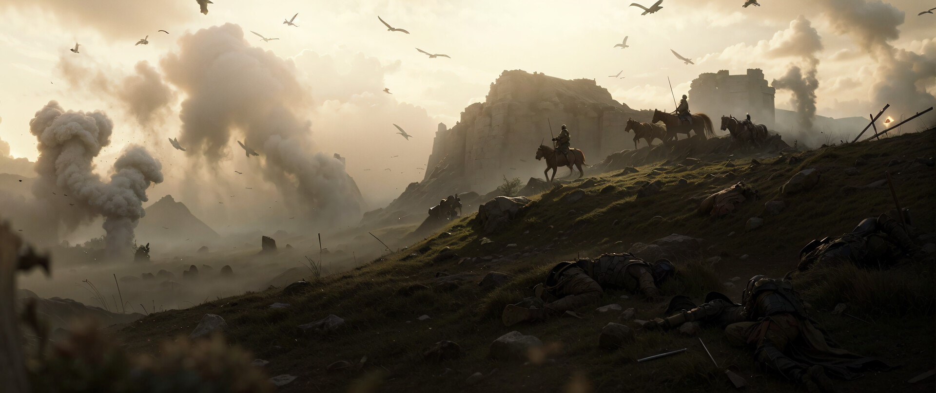 ArtStation - The aftermath - key frame illustration