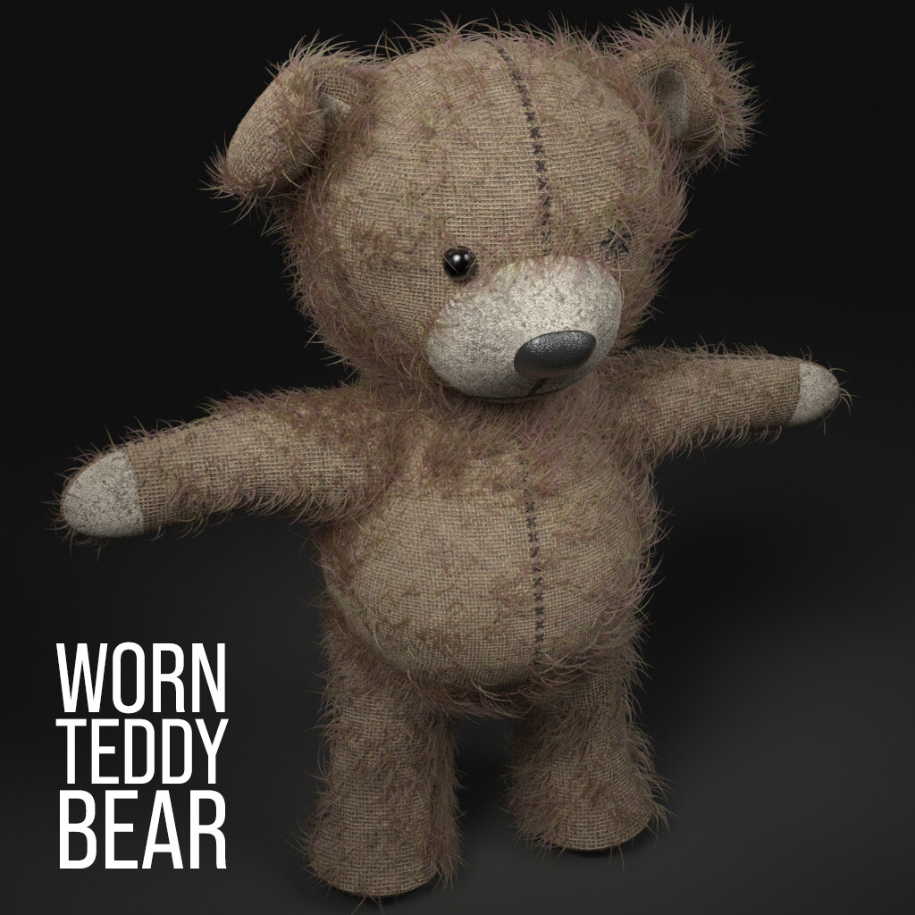 ArtStation - Worn Teddy Bear