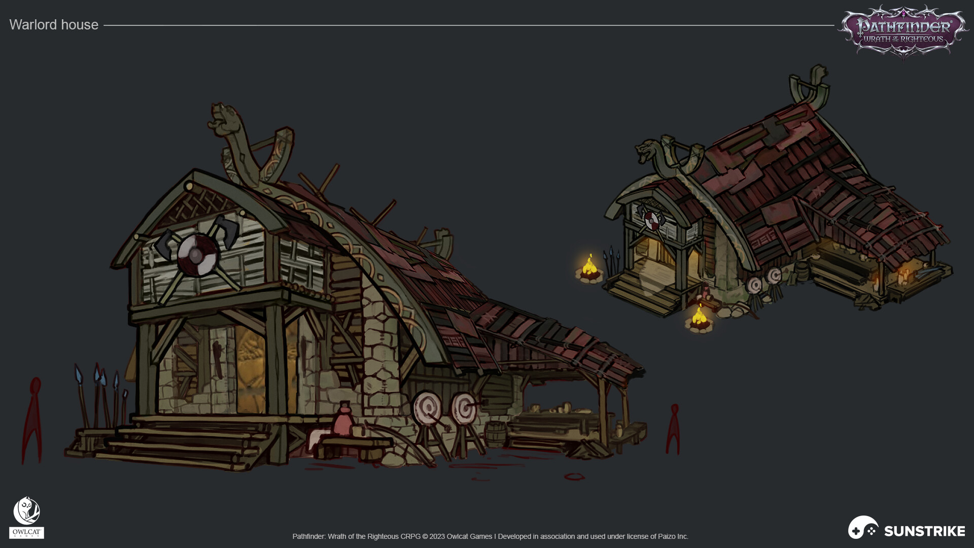 SunStrike Studios - Warlord and shaman houses 3D render and concept art ...