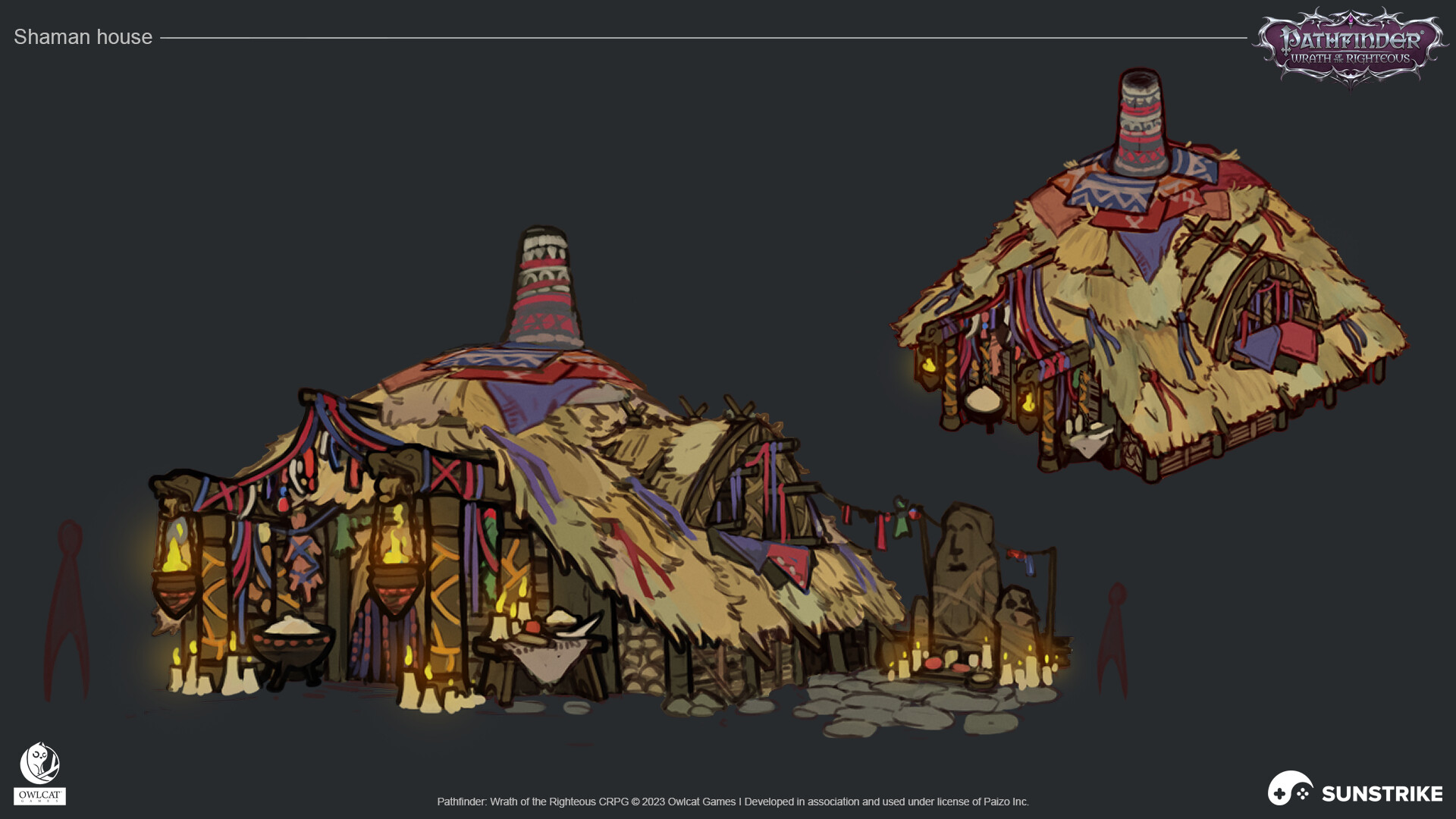 SunStrike Studios - Warlord and shaman houses 3D render and concept art ...