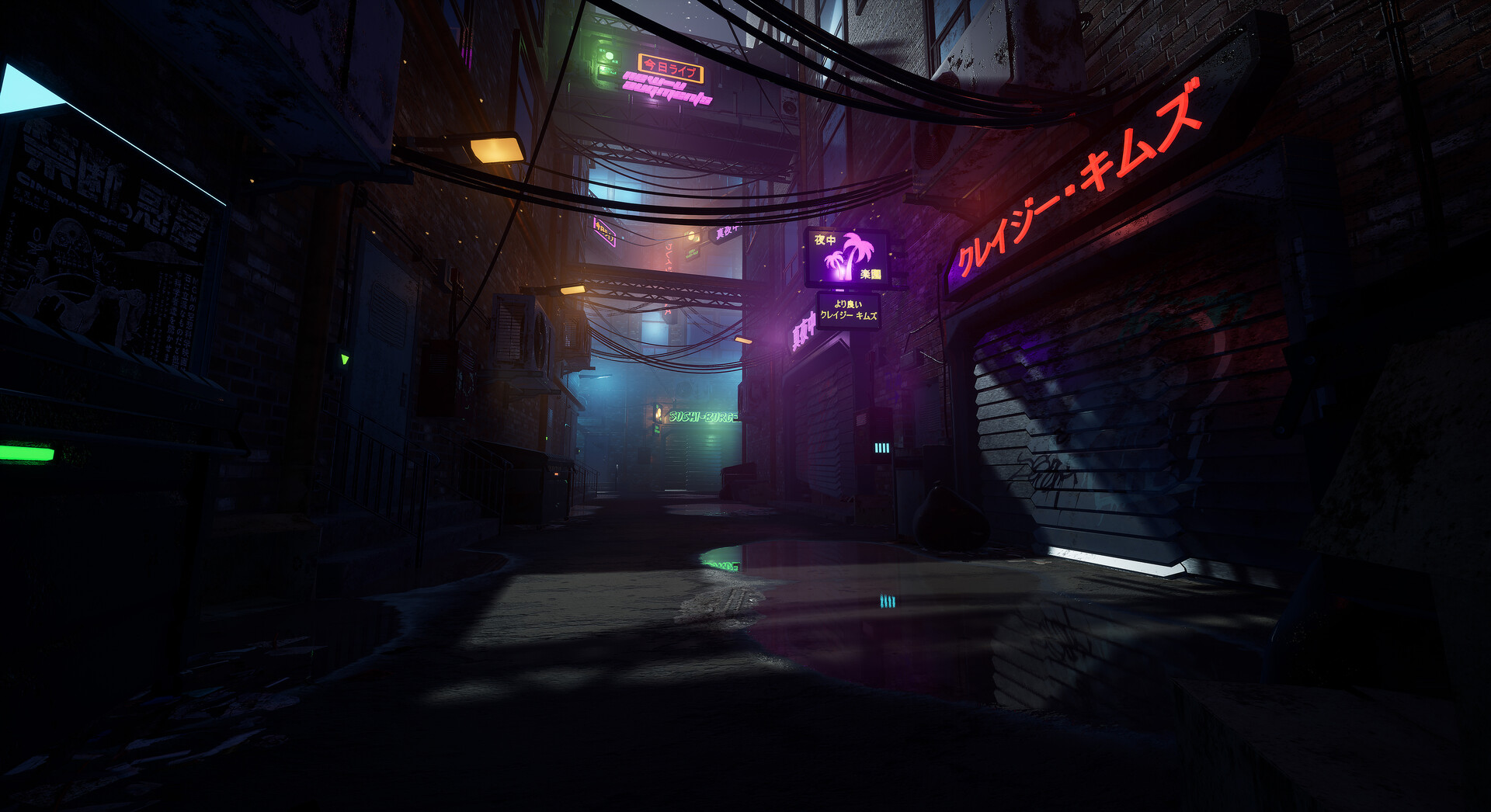 ArtStation - Cyberpunk Alleyway