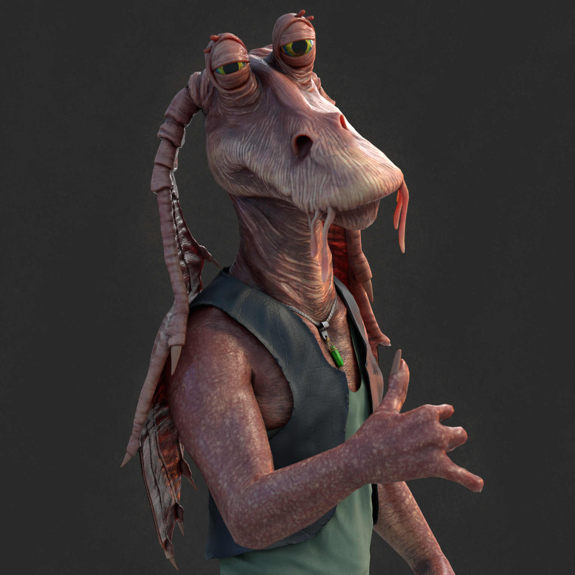 ArtStation - Jar Jar Binks (Fan Art)