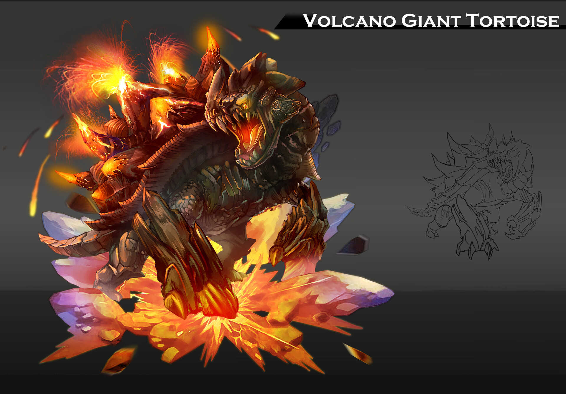 ArtStation - Volcano Giant Tortoise