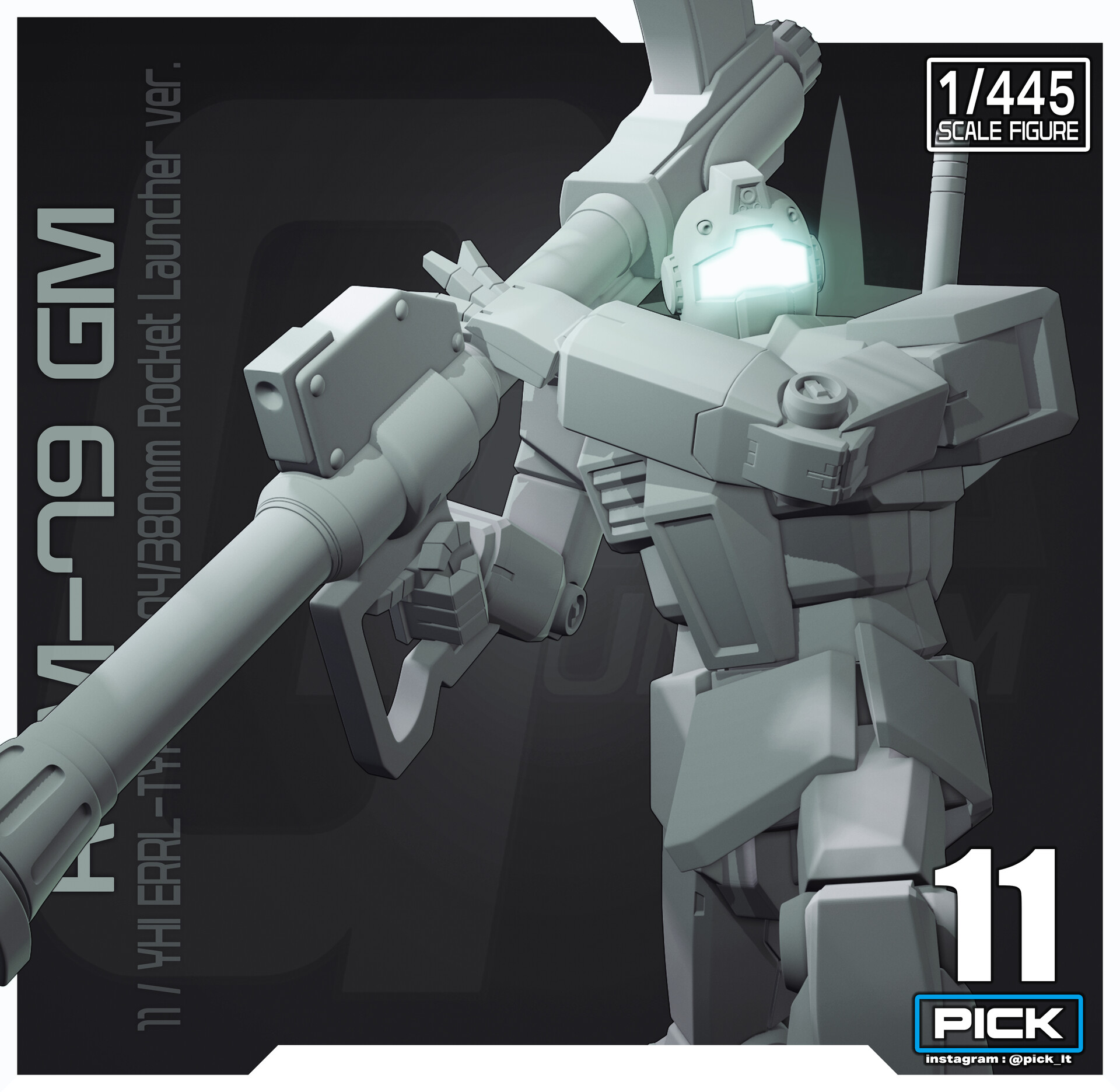 ArtStation - 11/ RGM-79 GM 380mm Rocket Launcher ver. / 3D Resin Print ...