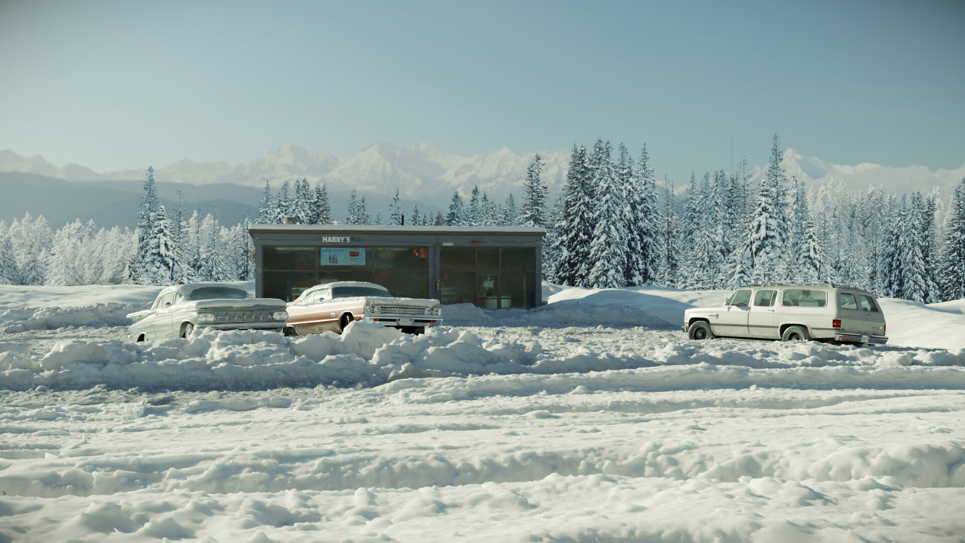 Alaska 70s by Vadim Ignatiev : r/ImaginaryWinterscapes