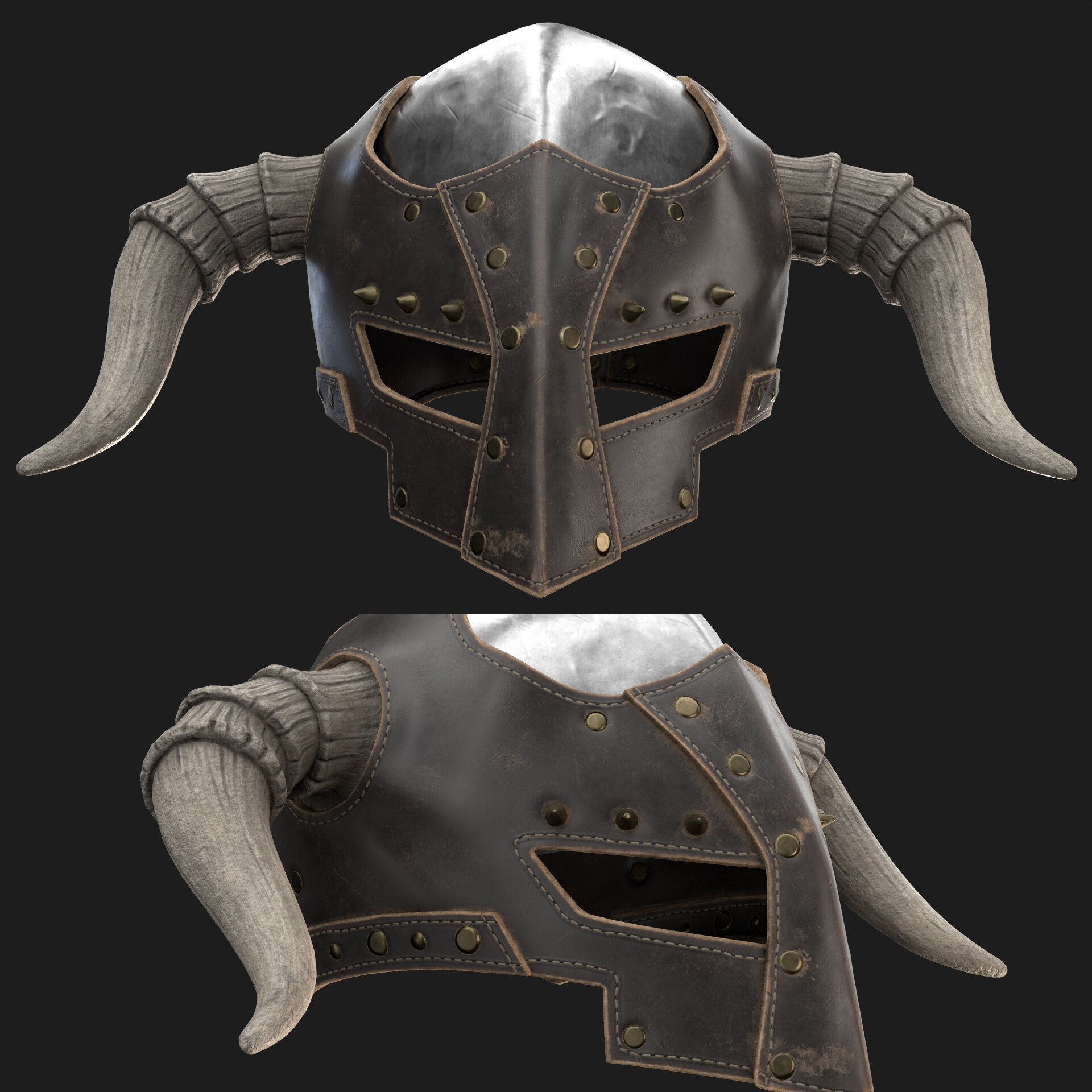 Manuk Matevosyan - Dark LORDS Helmet Low-poly 3D model