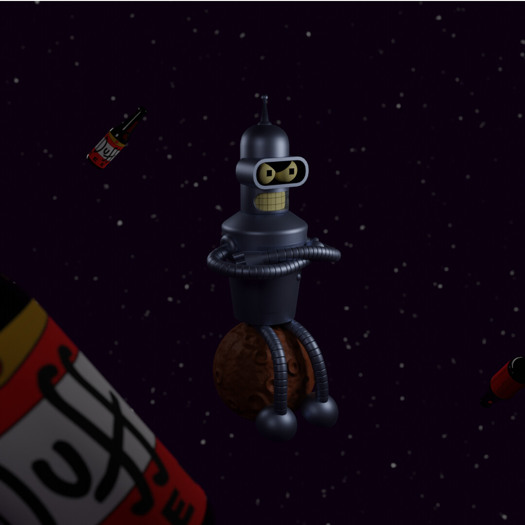 ArtStation - Bender from futurama