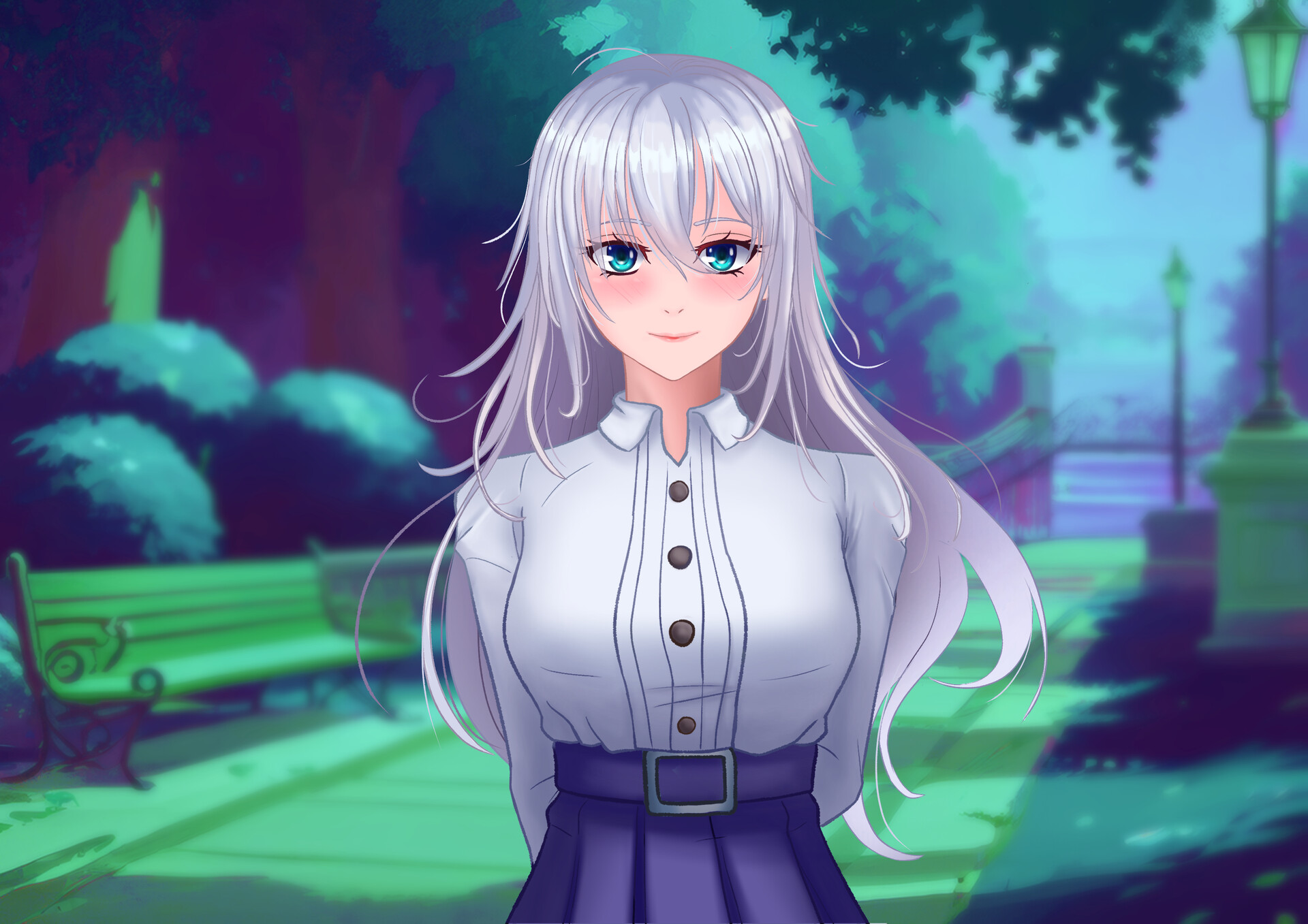 ArtStation - anime girl drawing