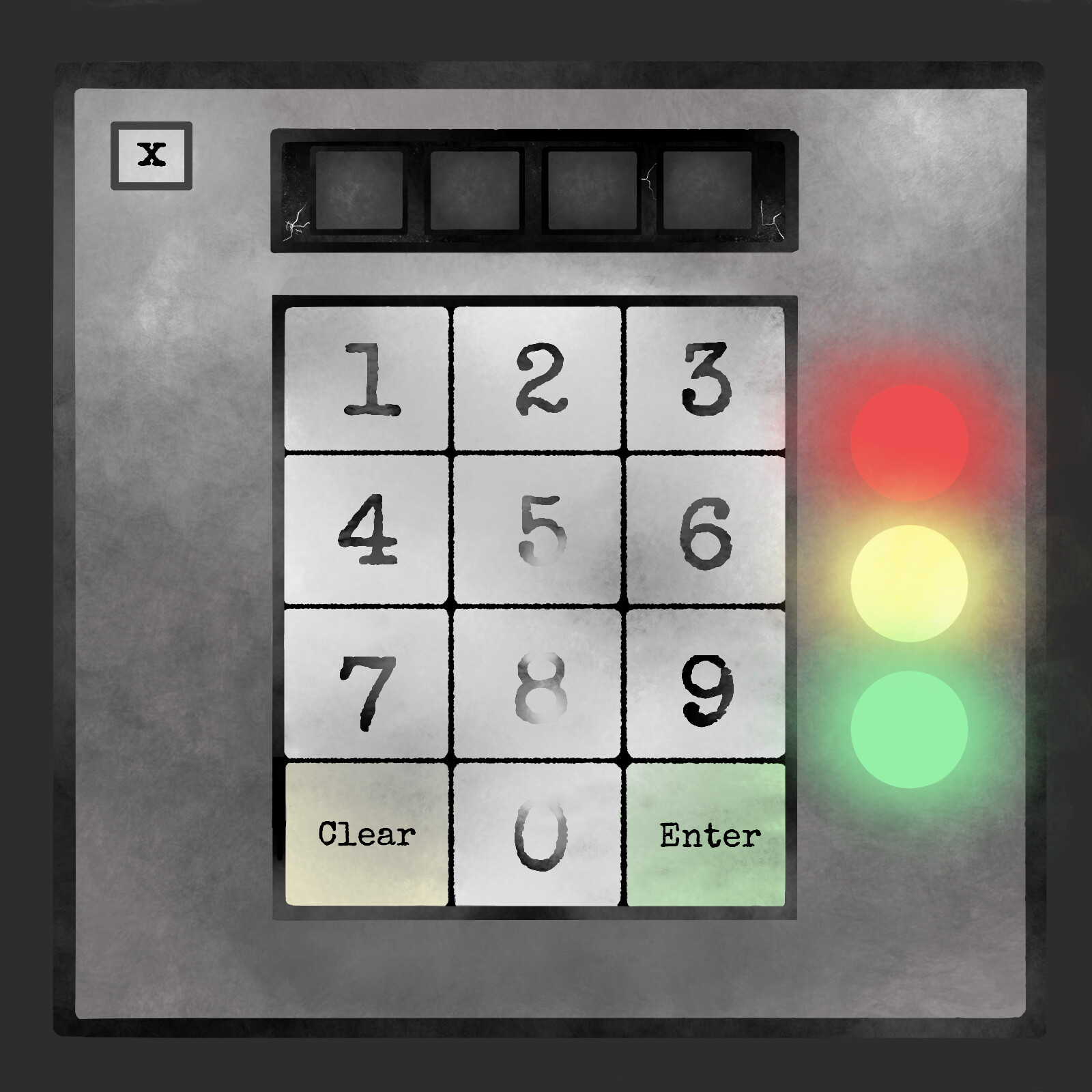 ArtStation - LAST STOP DINER - Door code UI
