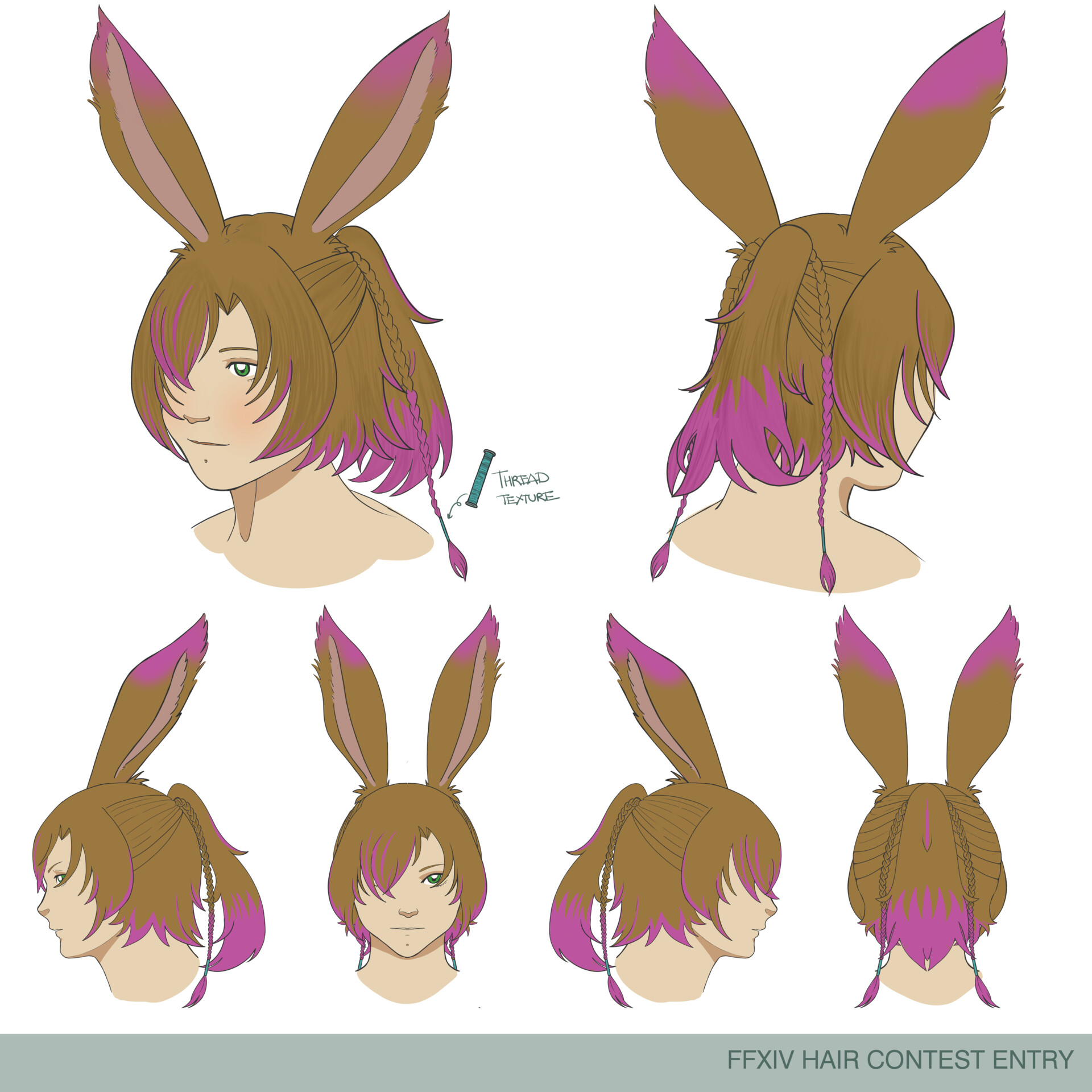 ArtStation - Hairstyle concept