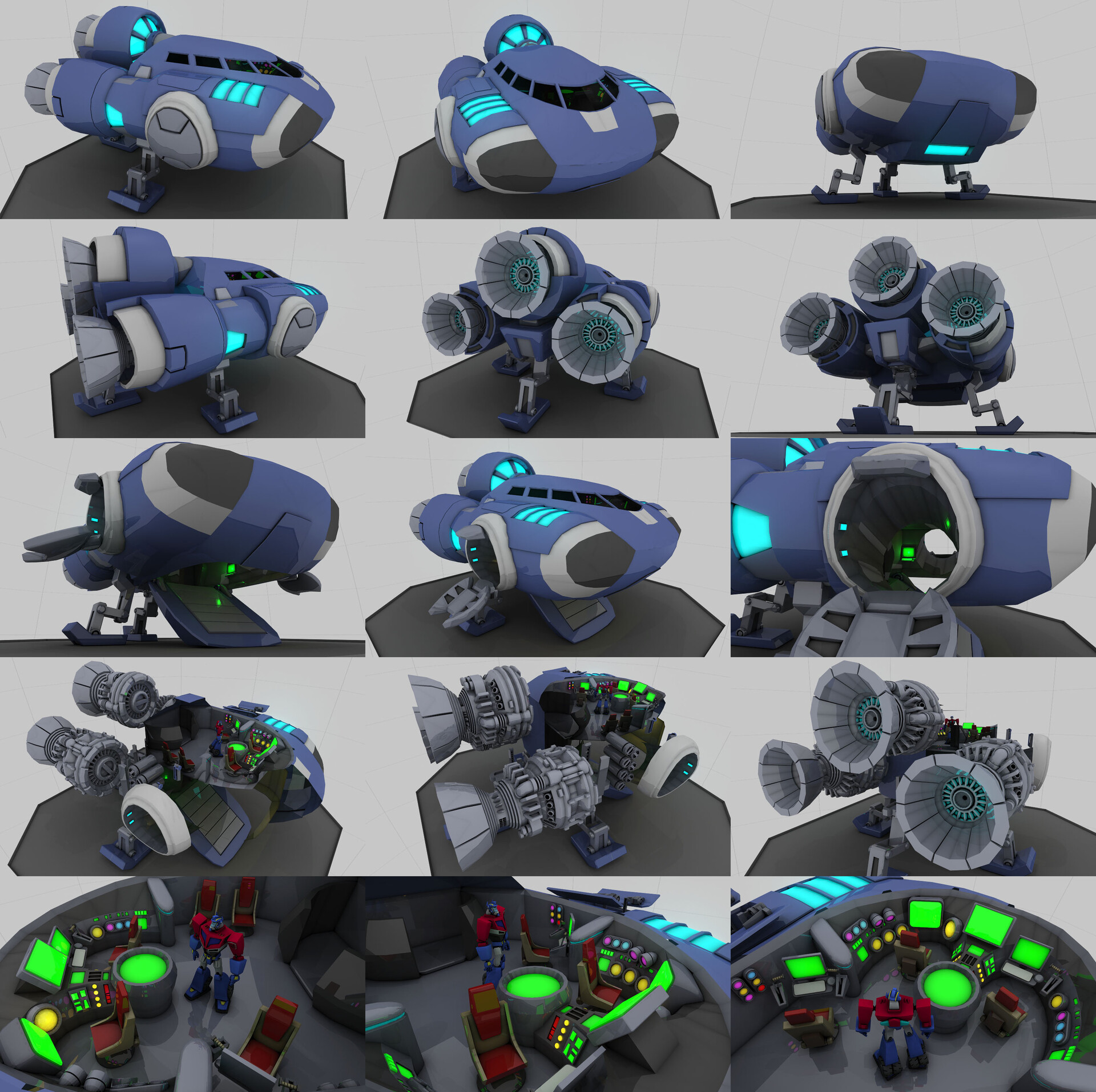 Chris Vera - Transformers Animated; Steelhaven Cut-away