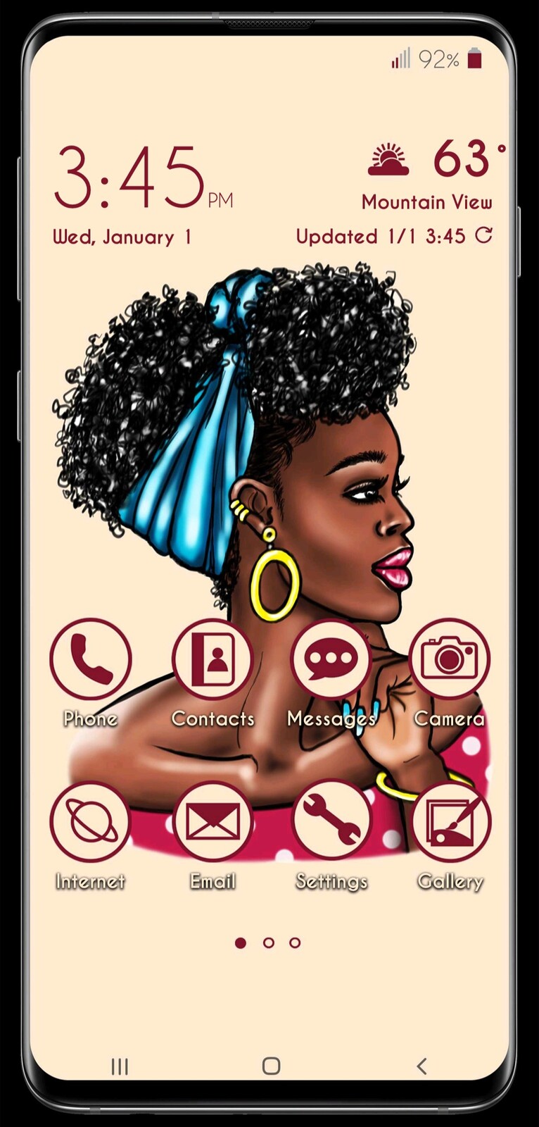 Flinda Illustrations - Mobile Theme 1