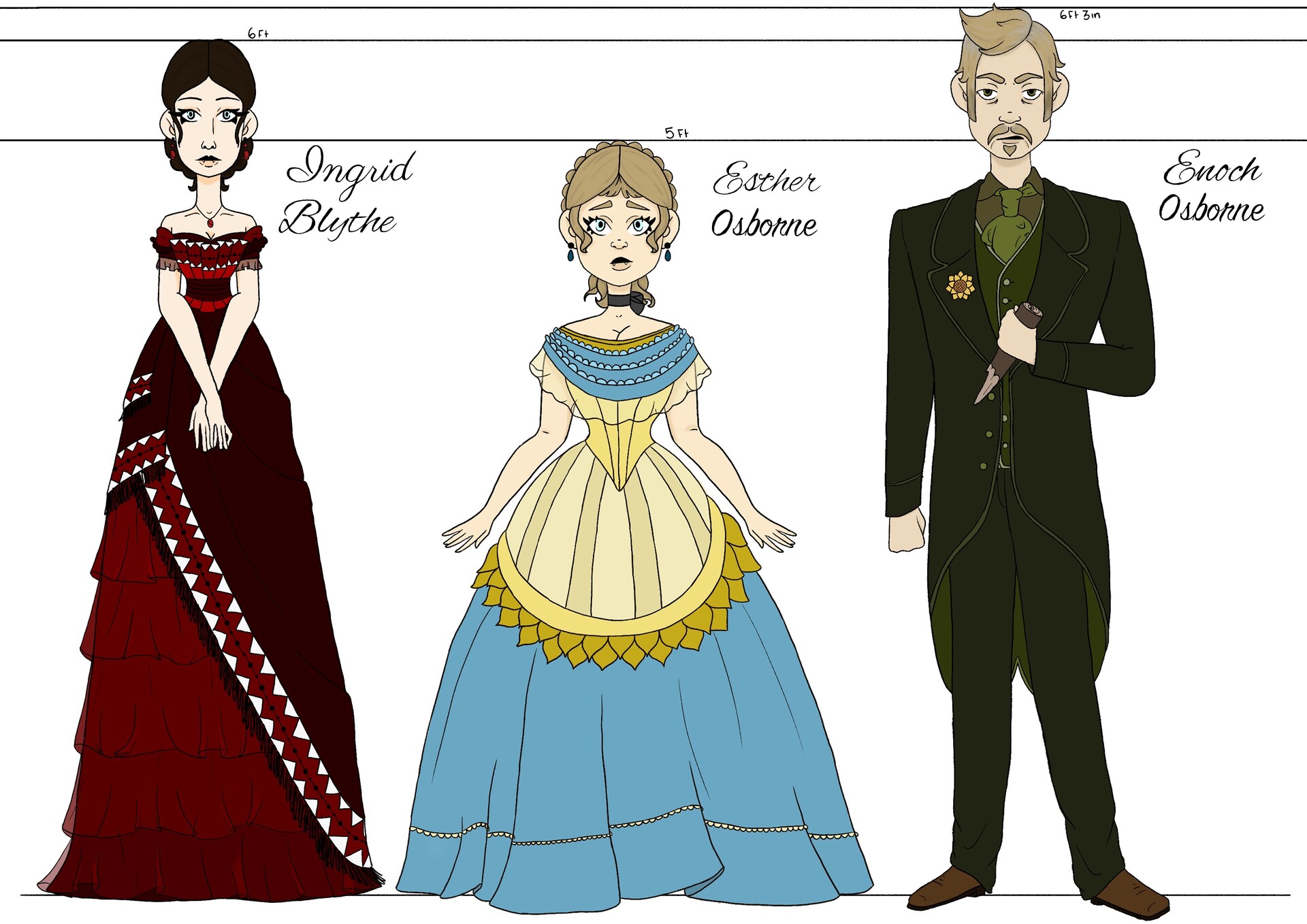 ArtStation - Trio of Characters