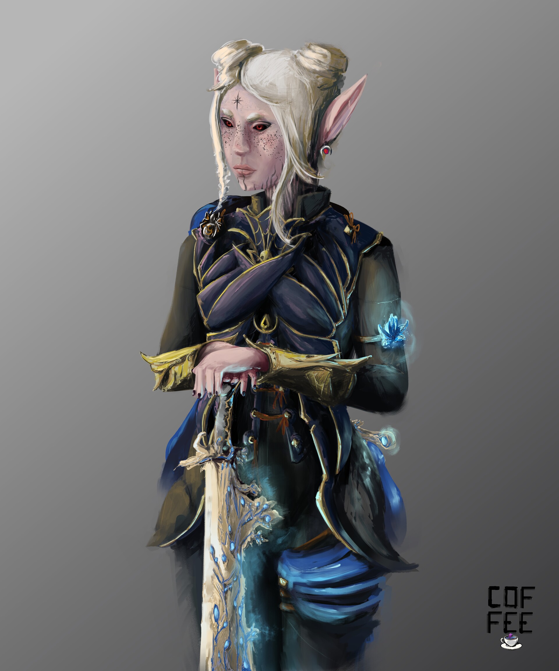 ArtStation - Szarkai Elfriede Auvryndar