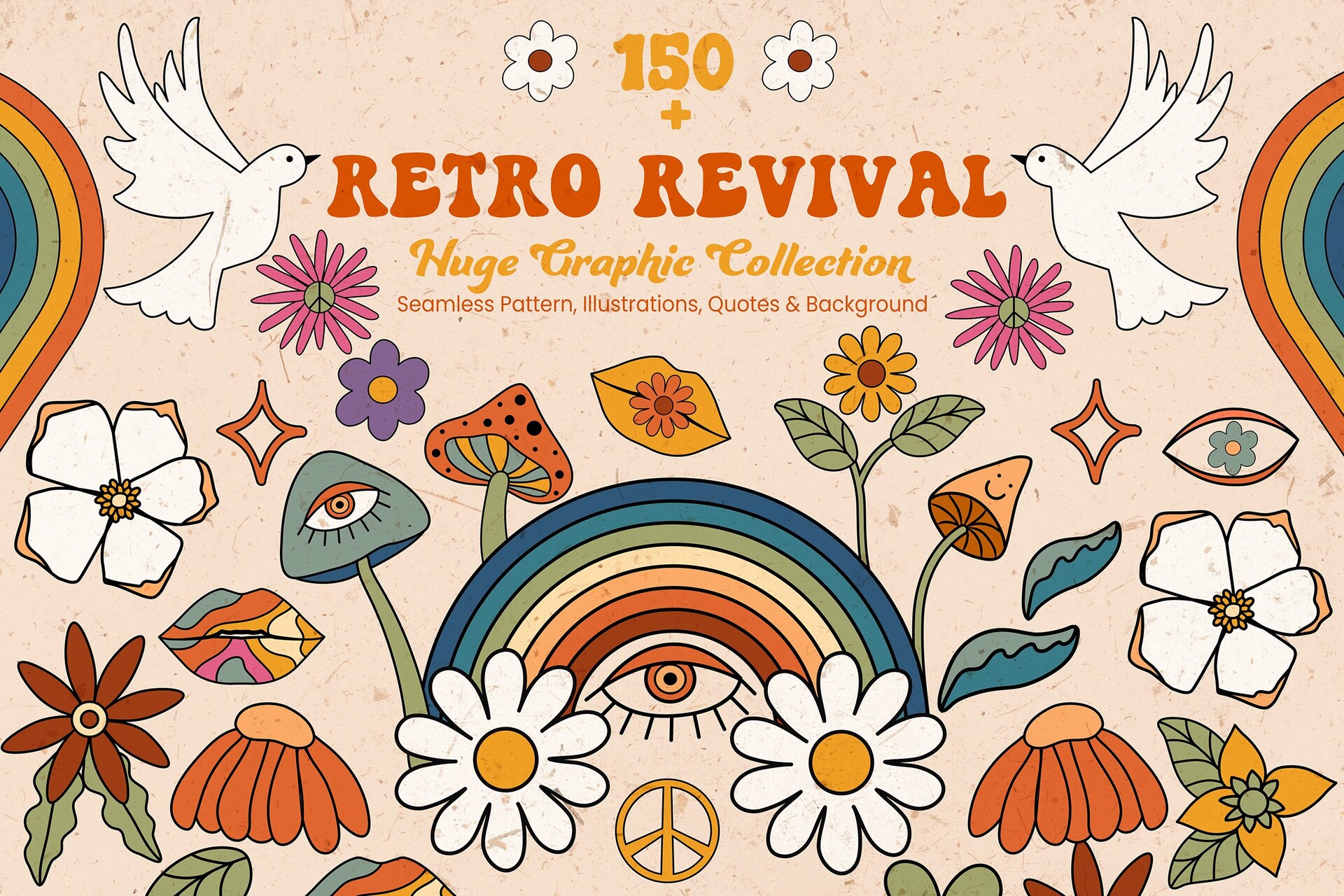 ArtStation - Retro Revival 70s Graphic Collection