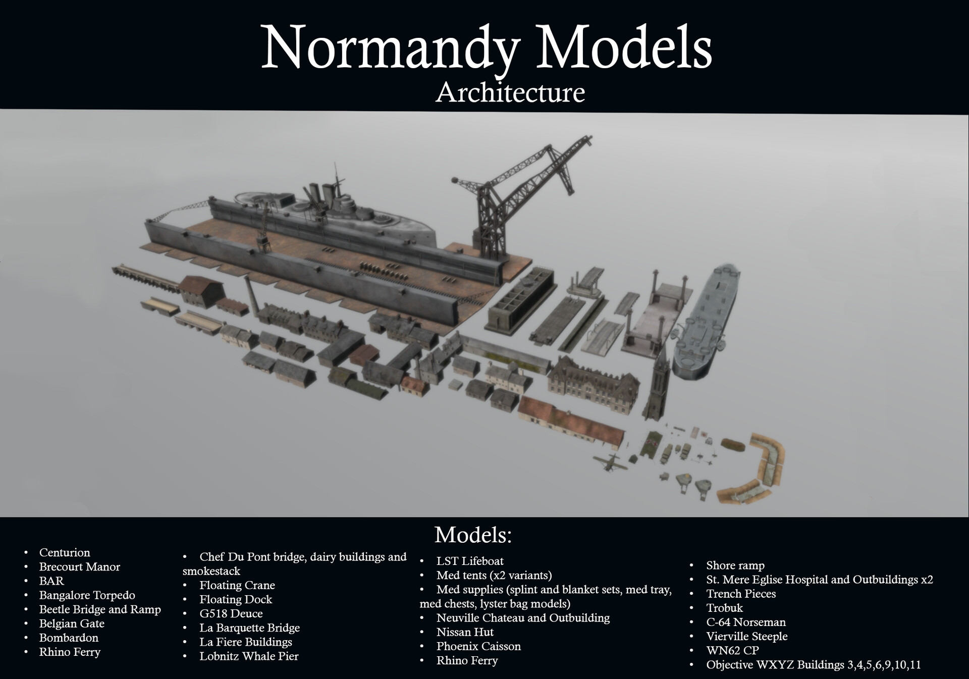 ArtStation - Normandy Models - Architecture