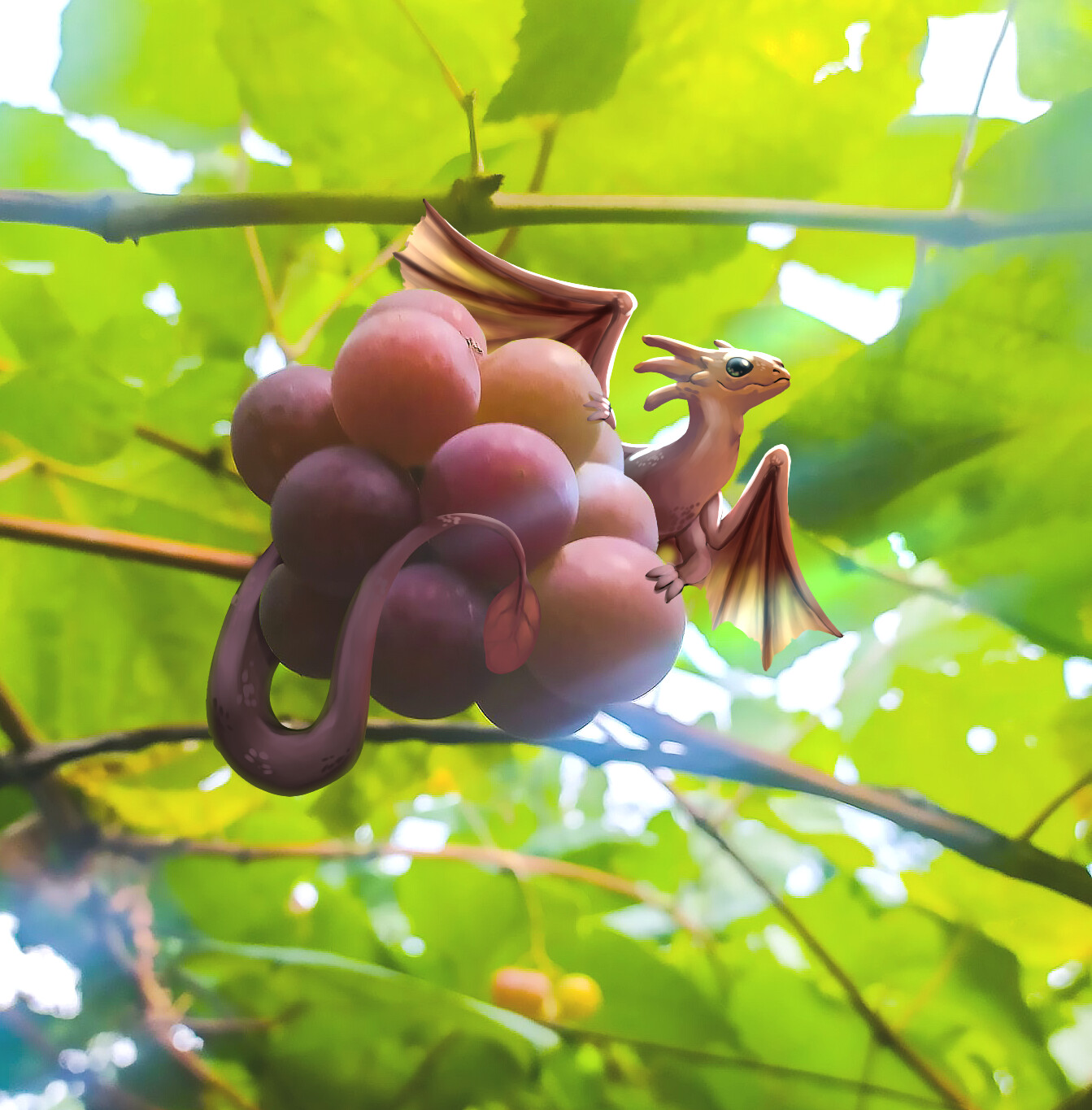 ArtStation - Grape dragon