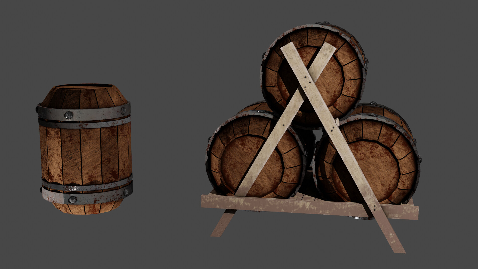 ArtStation - Medieval Tavern Barrels