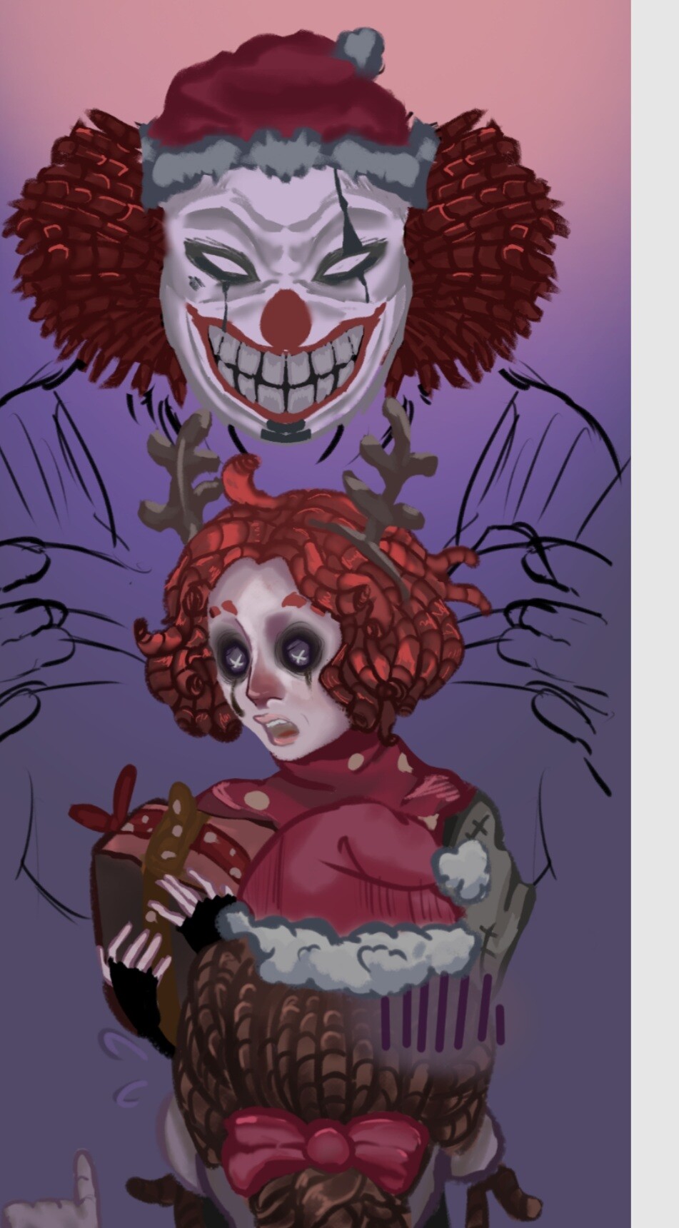 weeping clown chibi