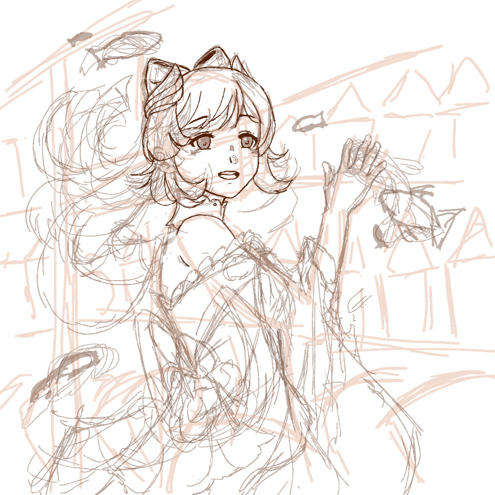 ArtStation - Genshin Impact Kokomi Sketch
