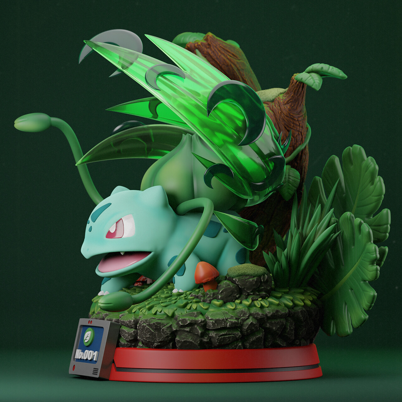 Abraham Meza - Bulbasaur Statue - Pokémon Fanart 3D print model