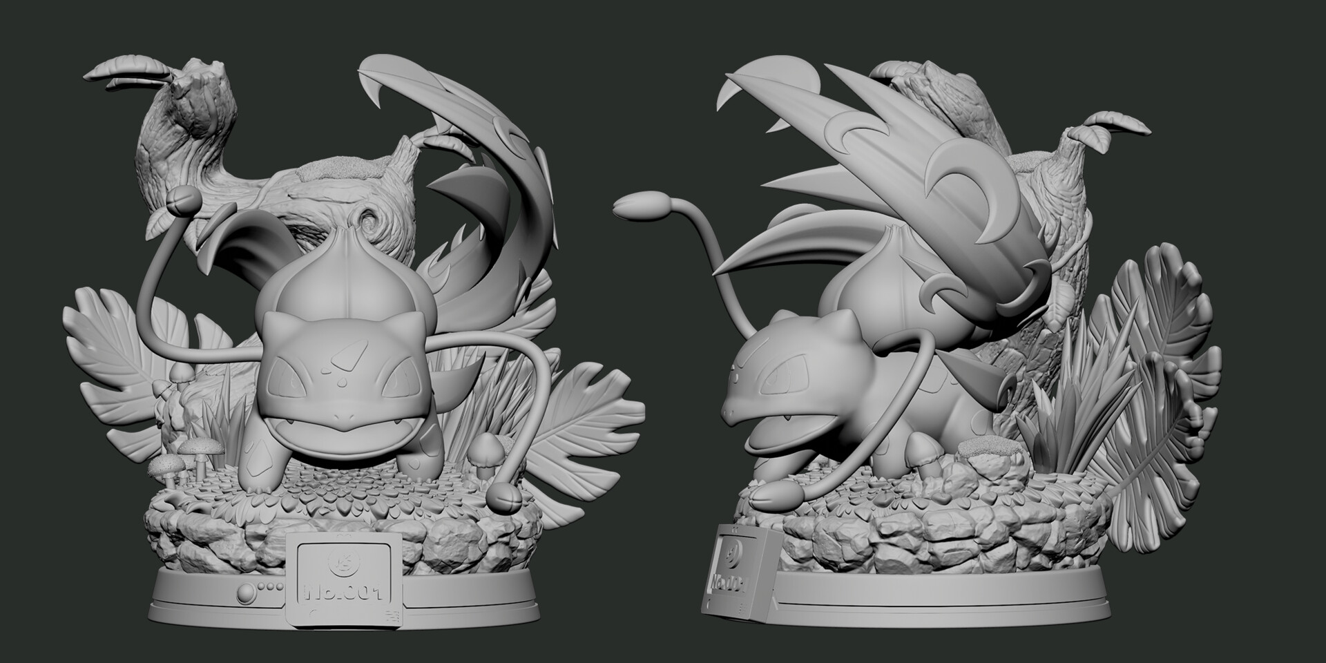 Abraham Meza - Bulbasaur Statue - Pokémon Fanart 3D print model