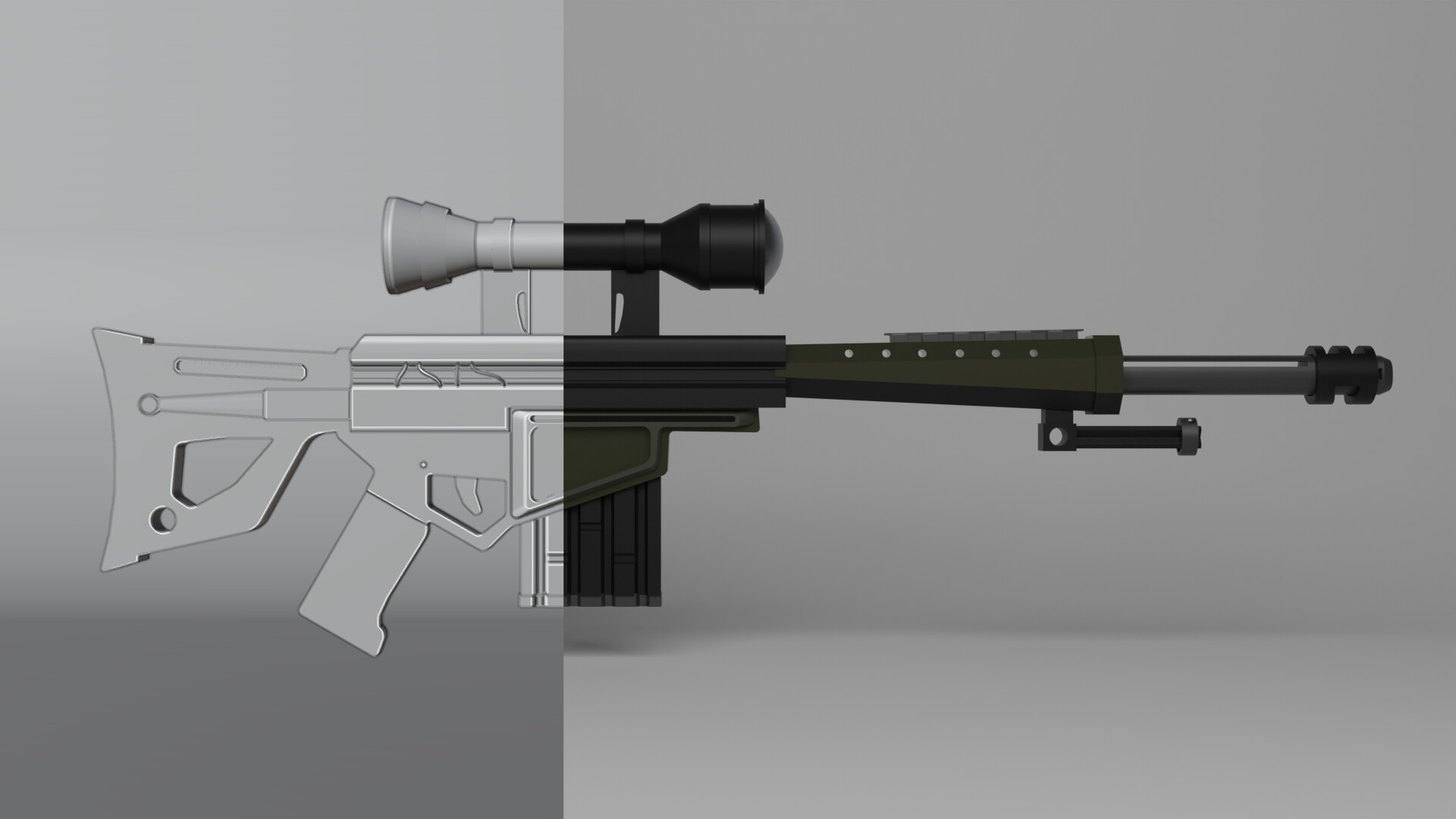 how to draw fortnite sniper