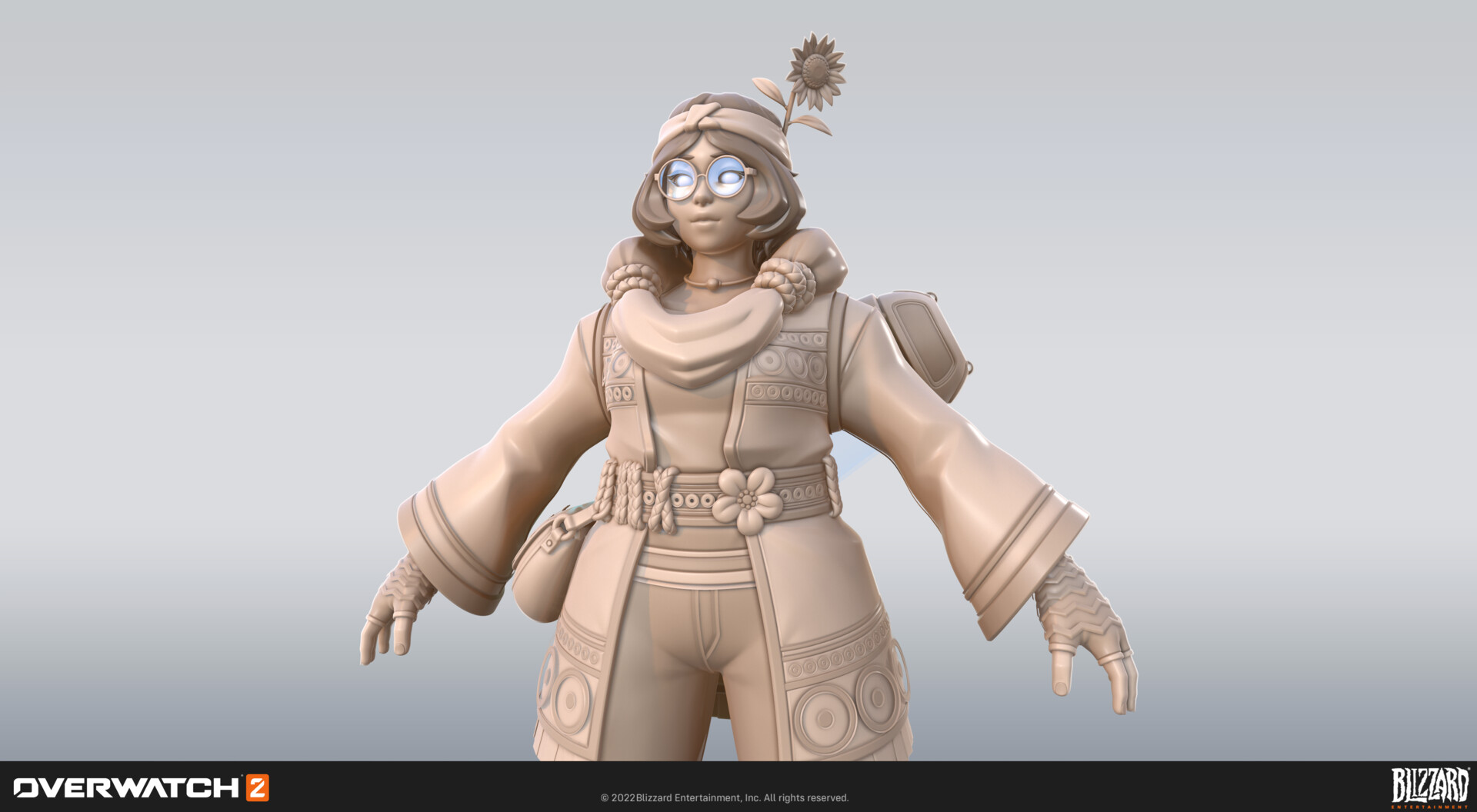 RABCAT GAME ART - OVERWATCH 2 - Mei 'Flower Child'