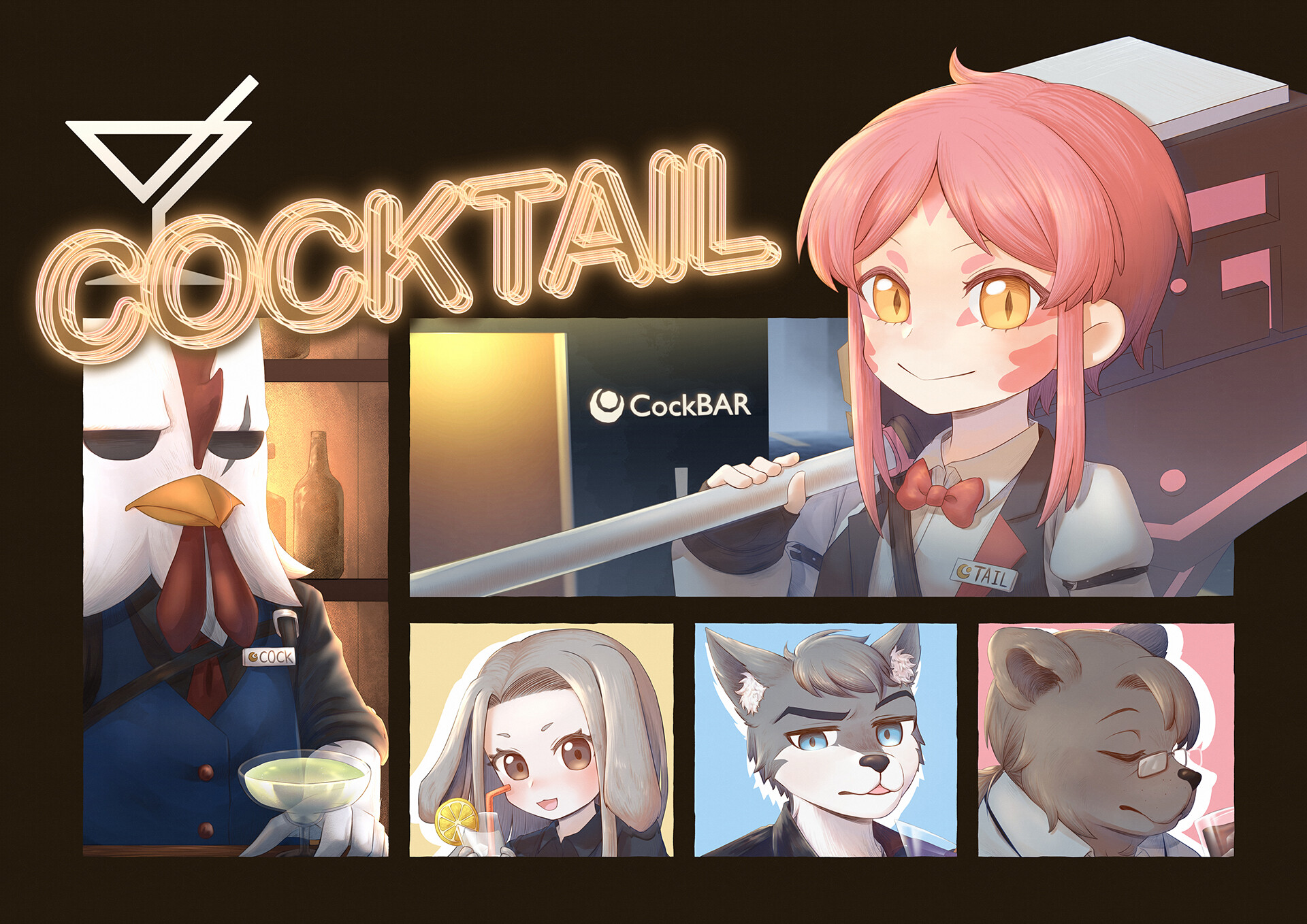 ArtStation - game poster and characters Setting up