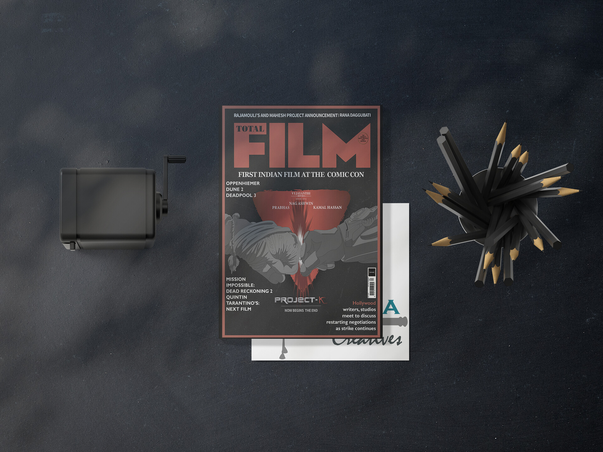 ArtStation - Total Film Magazine Cover Design Project K Kalki 2898 AD